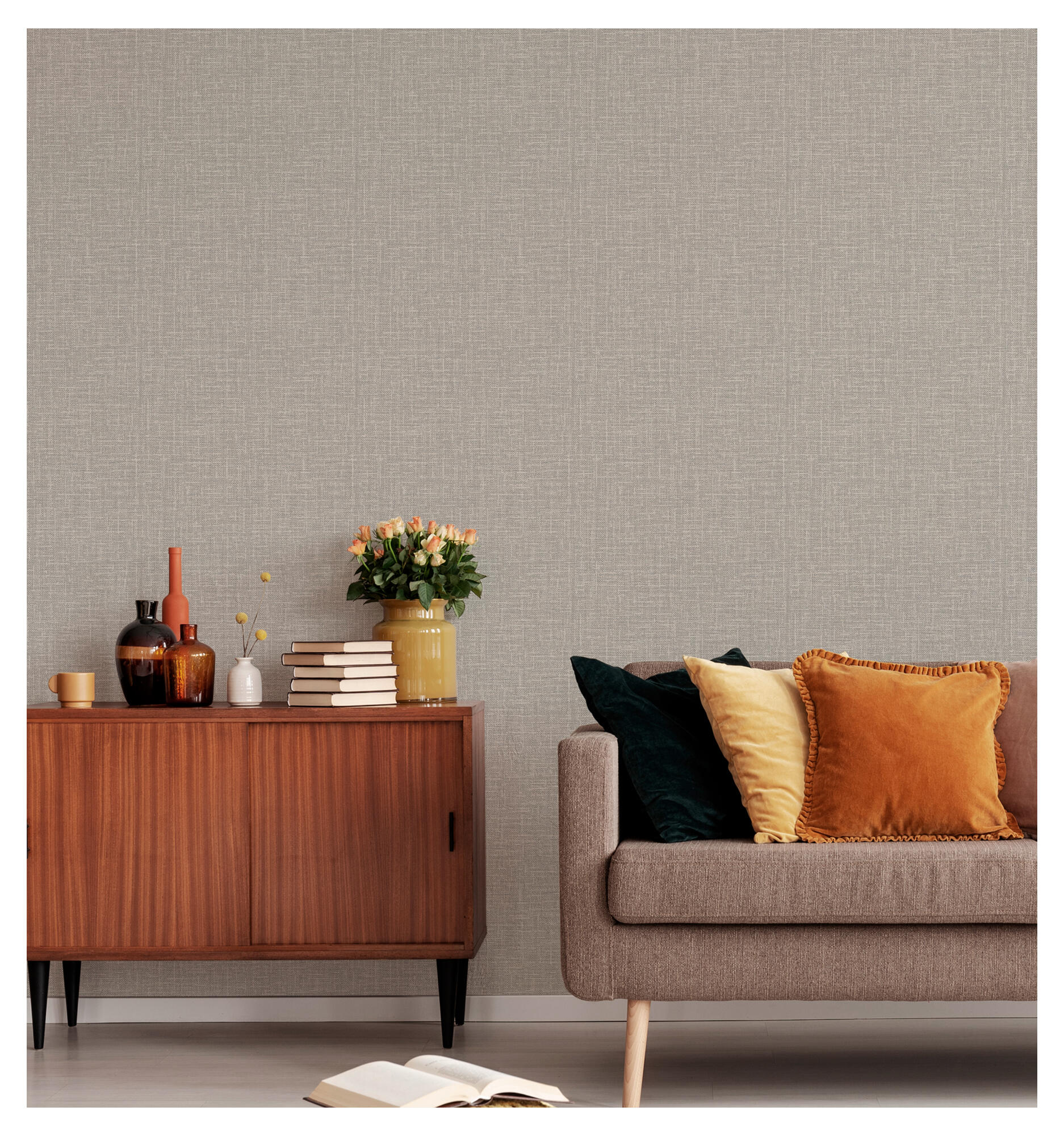 Papel pintado vinilo imitación material Textura De120113 gris | Leroy ...