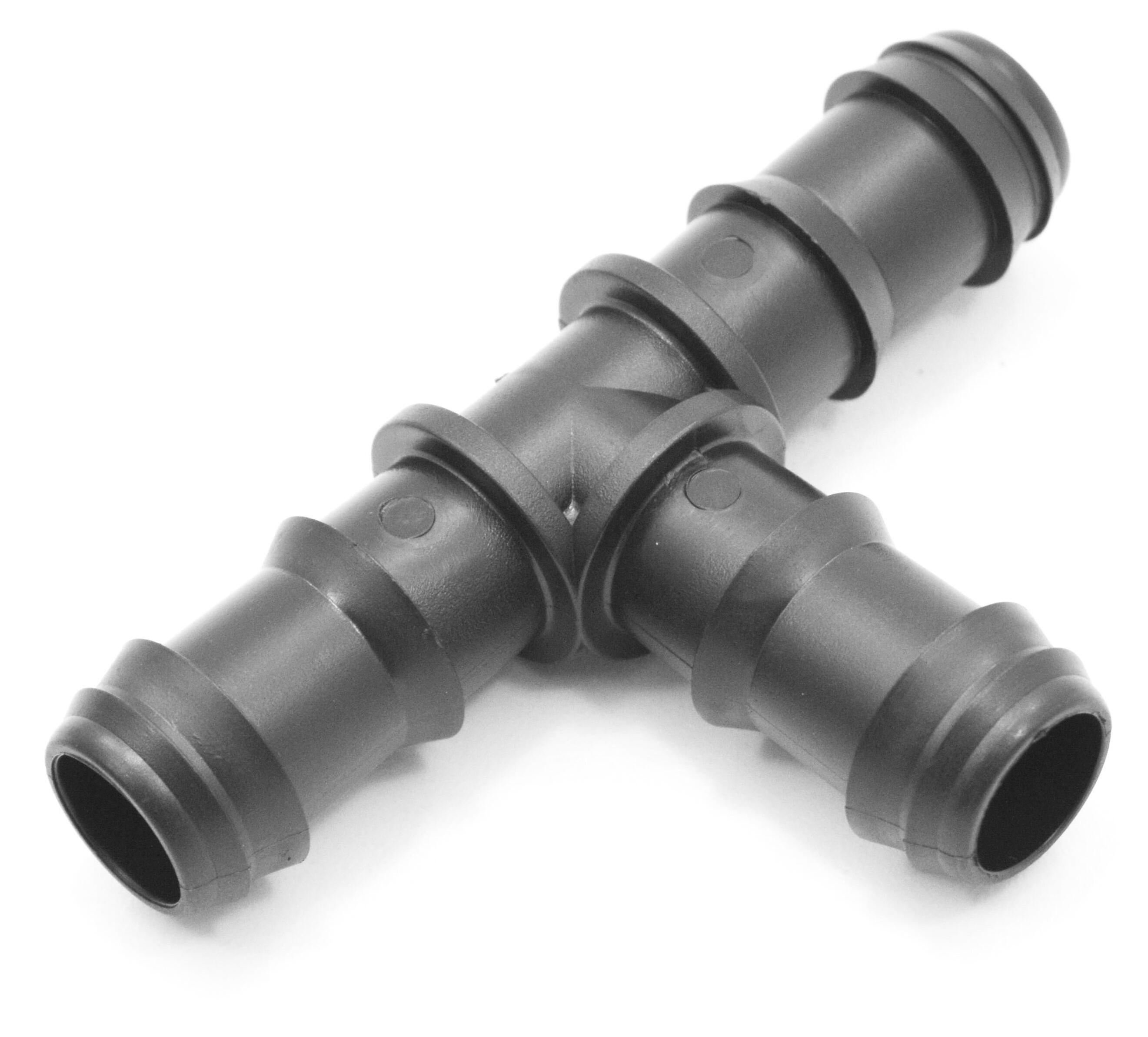 Conector T para riego por goteo Ø 16 mm SANEAPLAST en blister de 10 unidades | Leroy Merlin