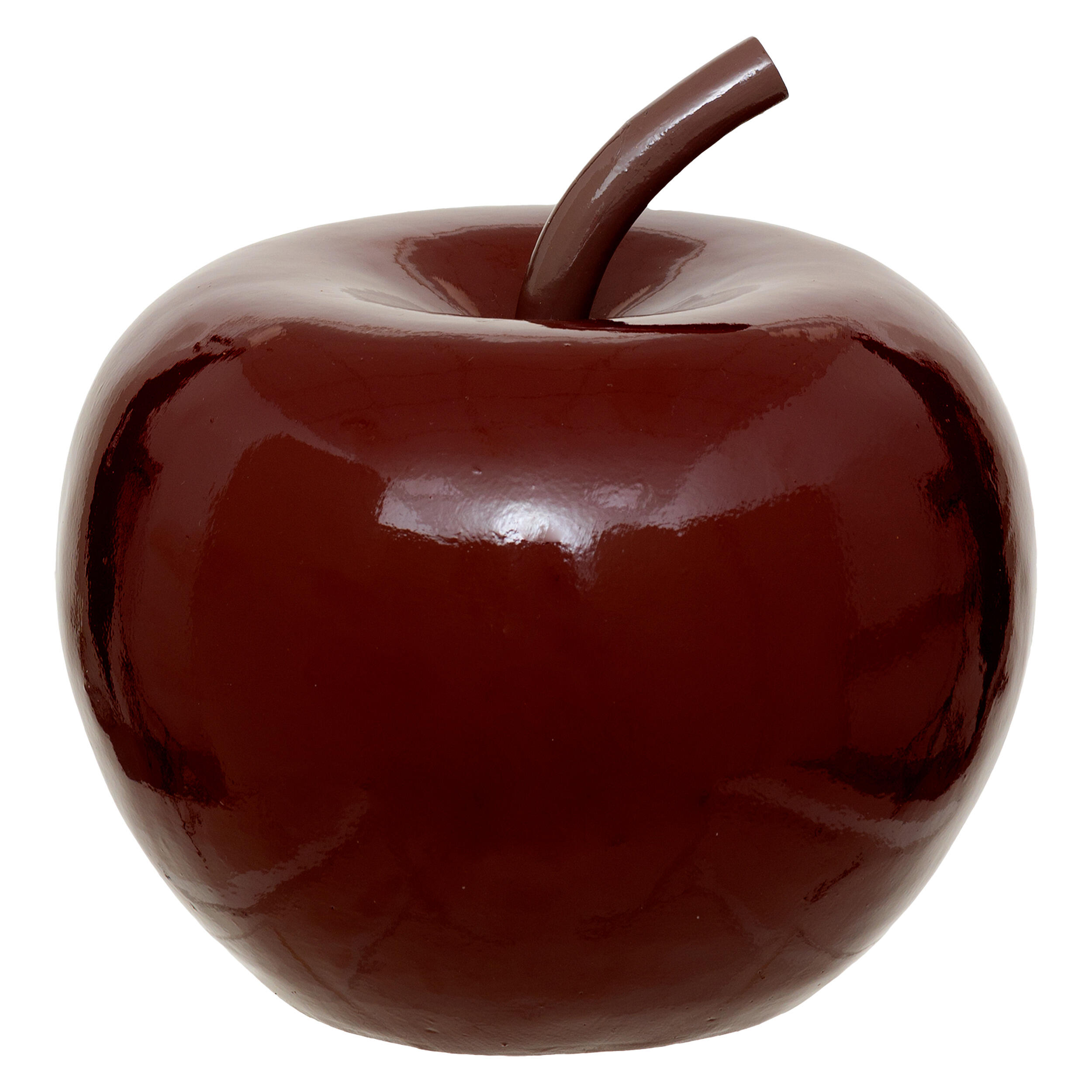 Objet décoratif pomme Glossy, rouge H.28 cm | Leroy Merlin