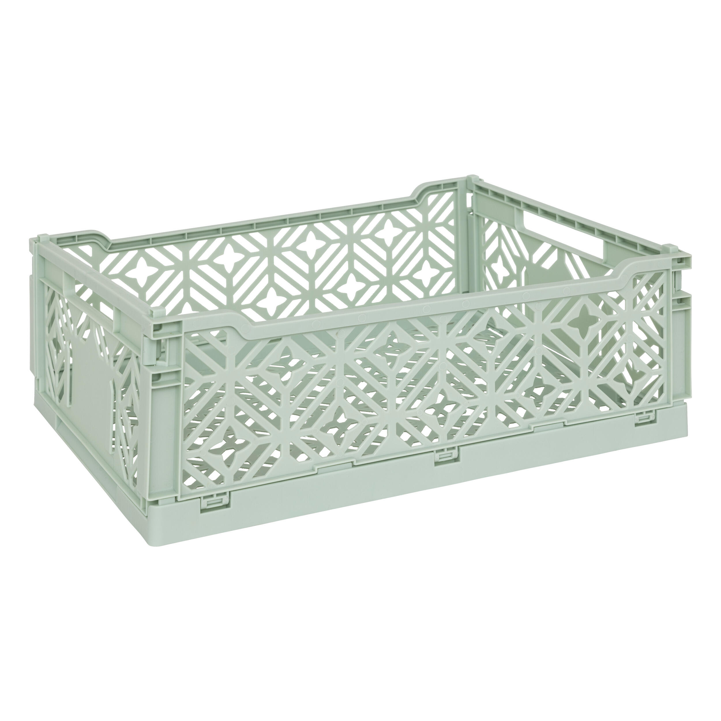 Panier cagette pliable, vert l.40 x P.30 x H.15 cm | Leroy Merlin