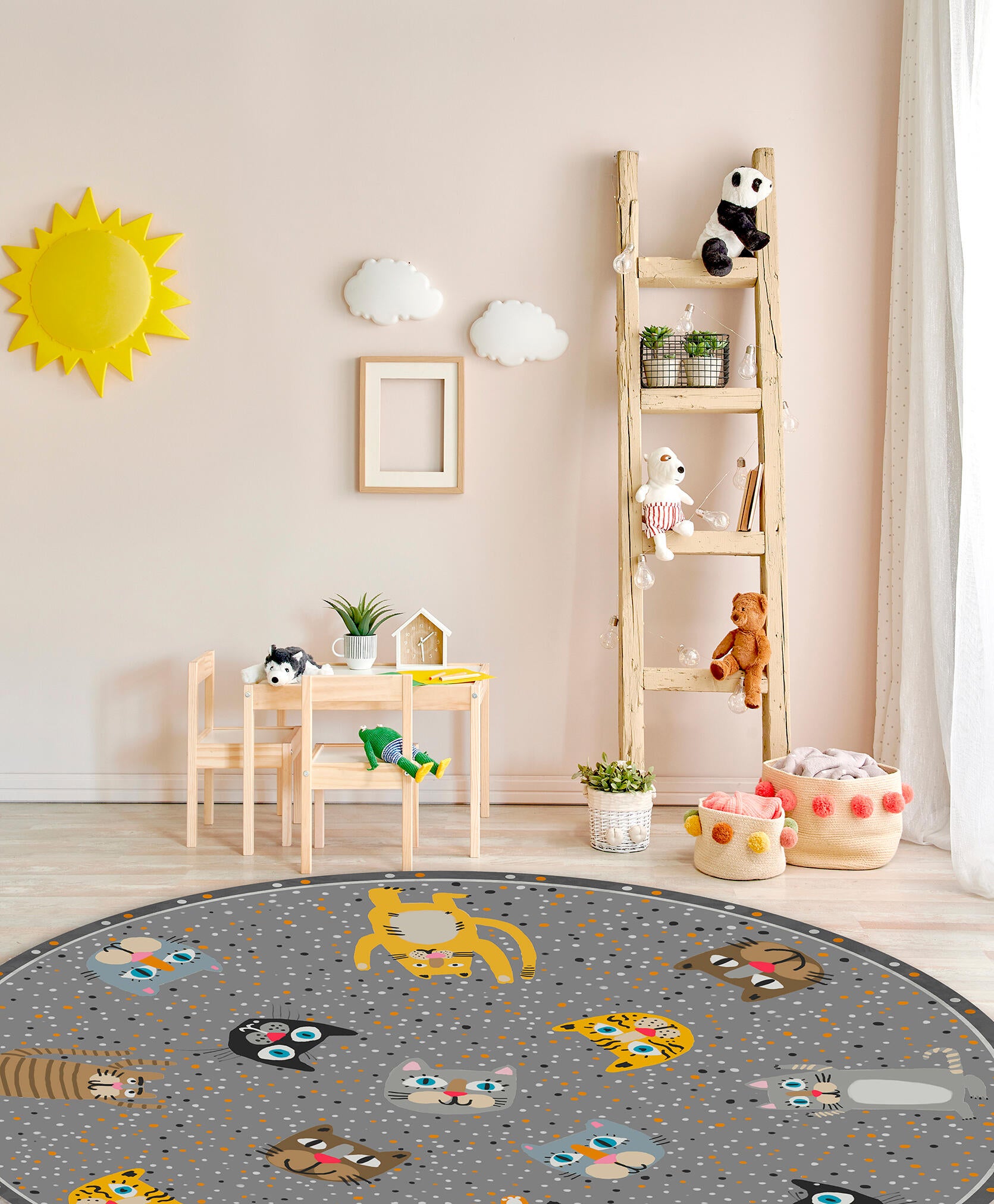 Alfombra de vinilo CATS D155 cm | Leroy Merlin