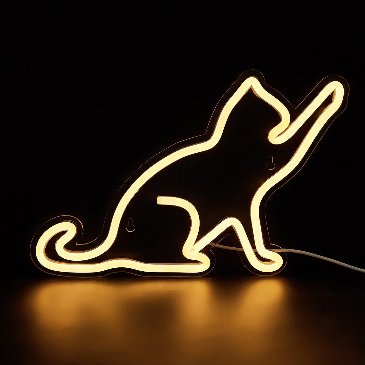 Néon LED Chat, L.34cm | Leroy Merlin