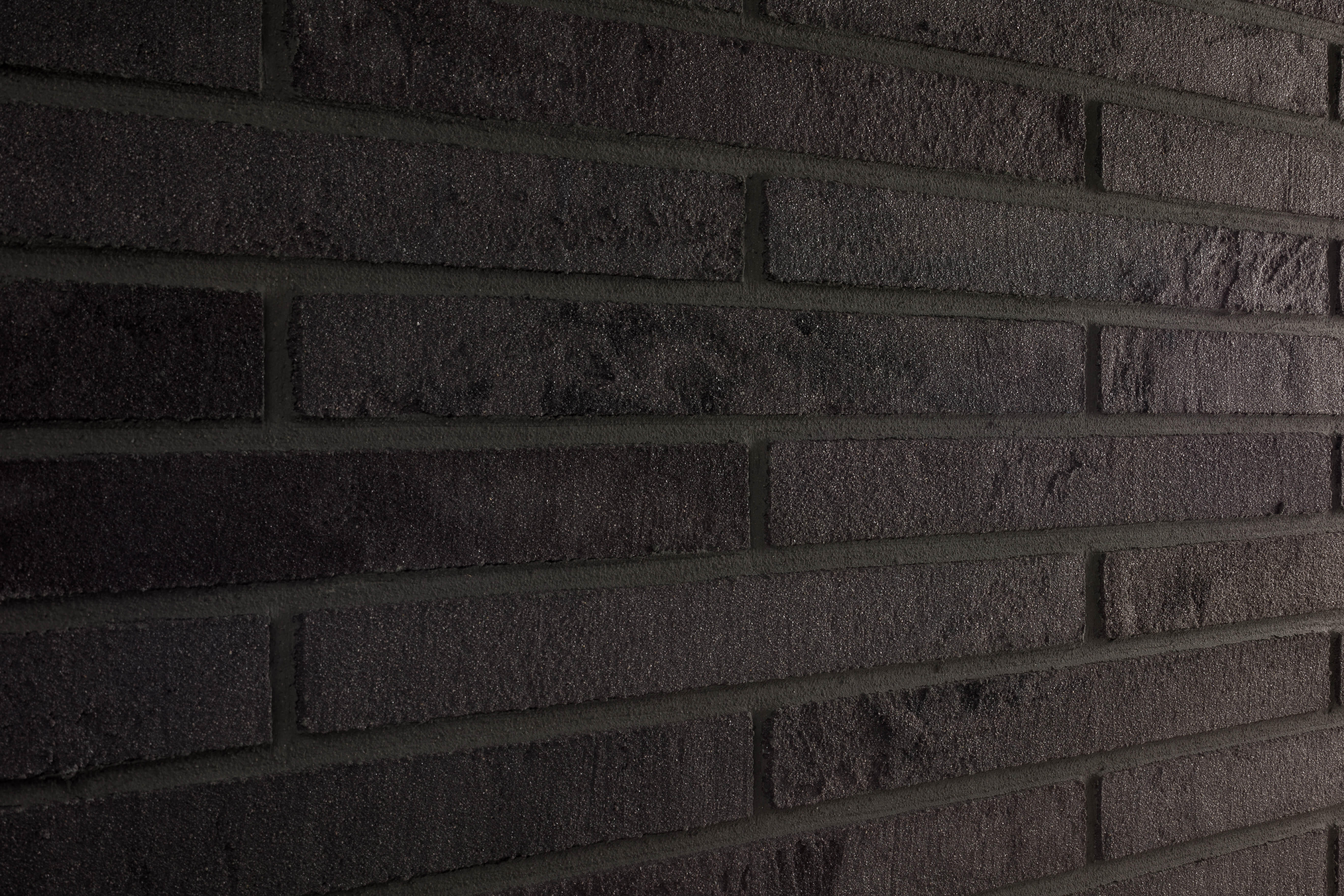 Plaquette de parement quartz effet brique BERLIN ANTHRACITE intérieur ...