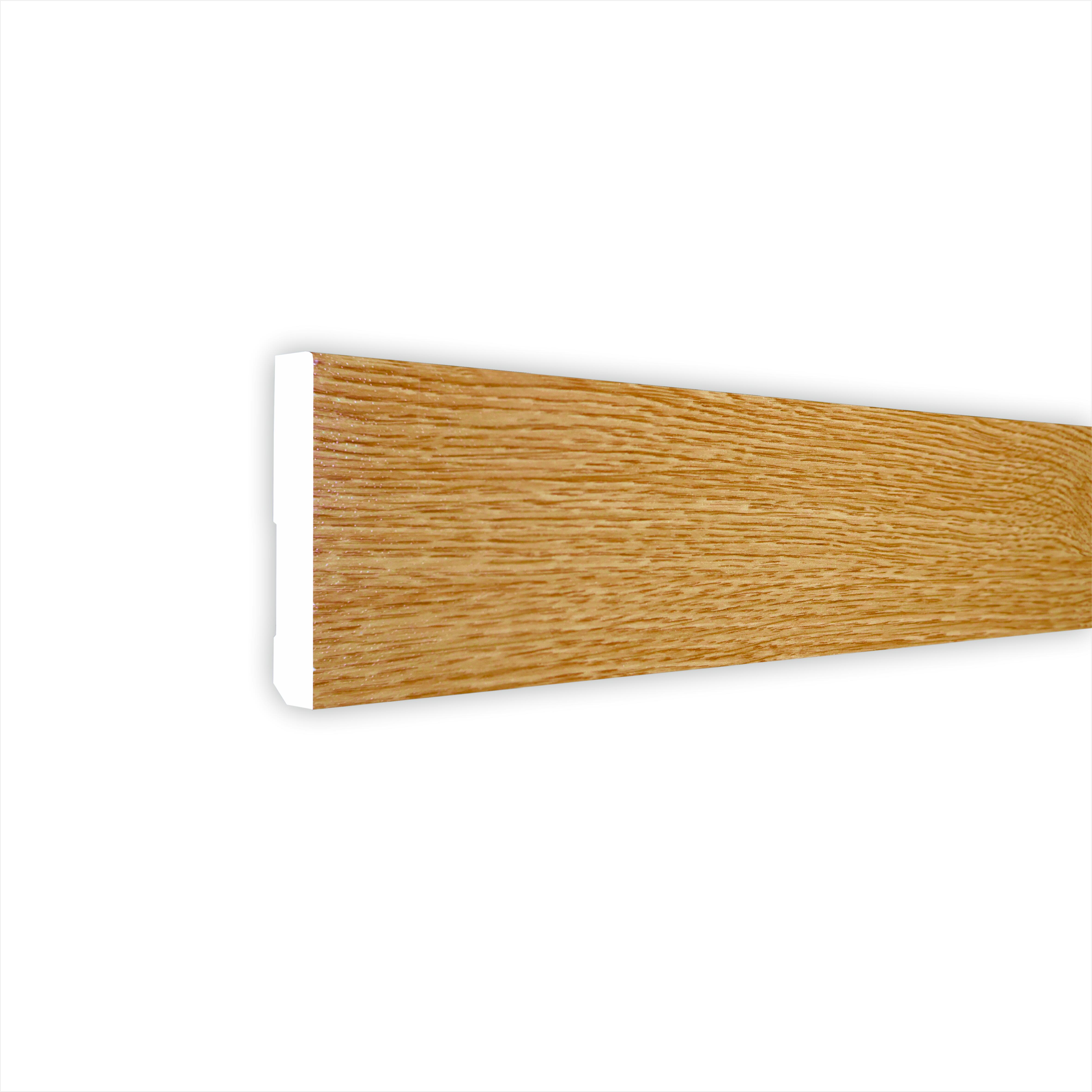 RODAPÉ PVC EXPANDIDO CARVALHO 2500X70X14MM | Obramat