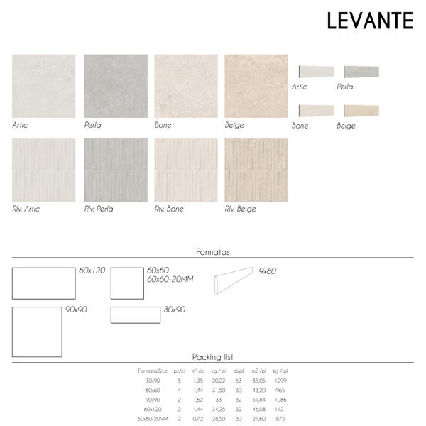 Suelo porcelánico Levante efecto piedra beige 60x120 cm C1 | Leroy Merlin
