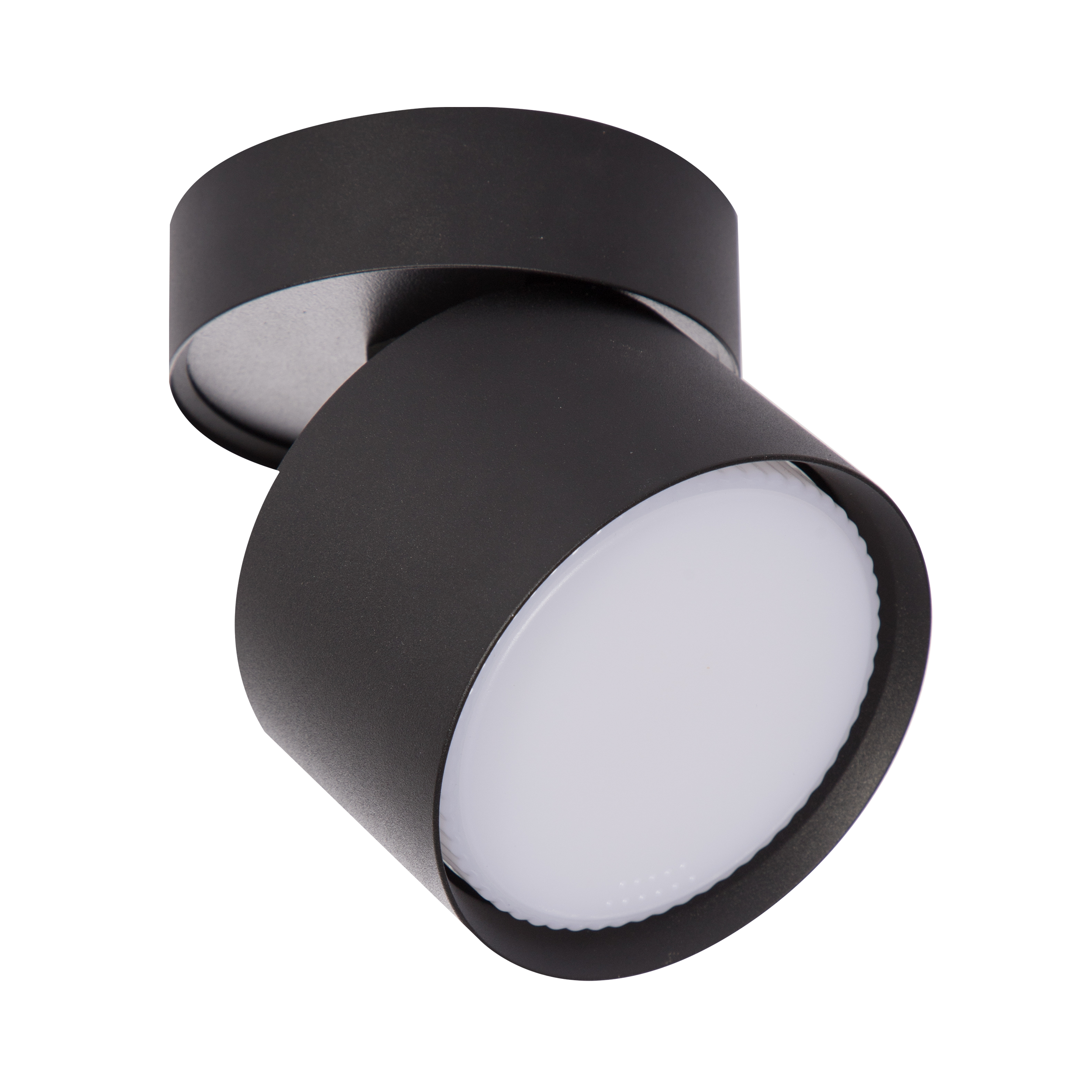 Downlight negro redondo pintado compatible con bombilla GX53 orientable ...