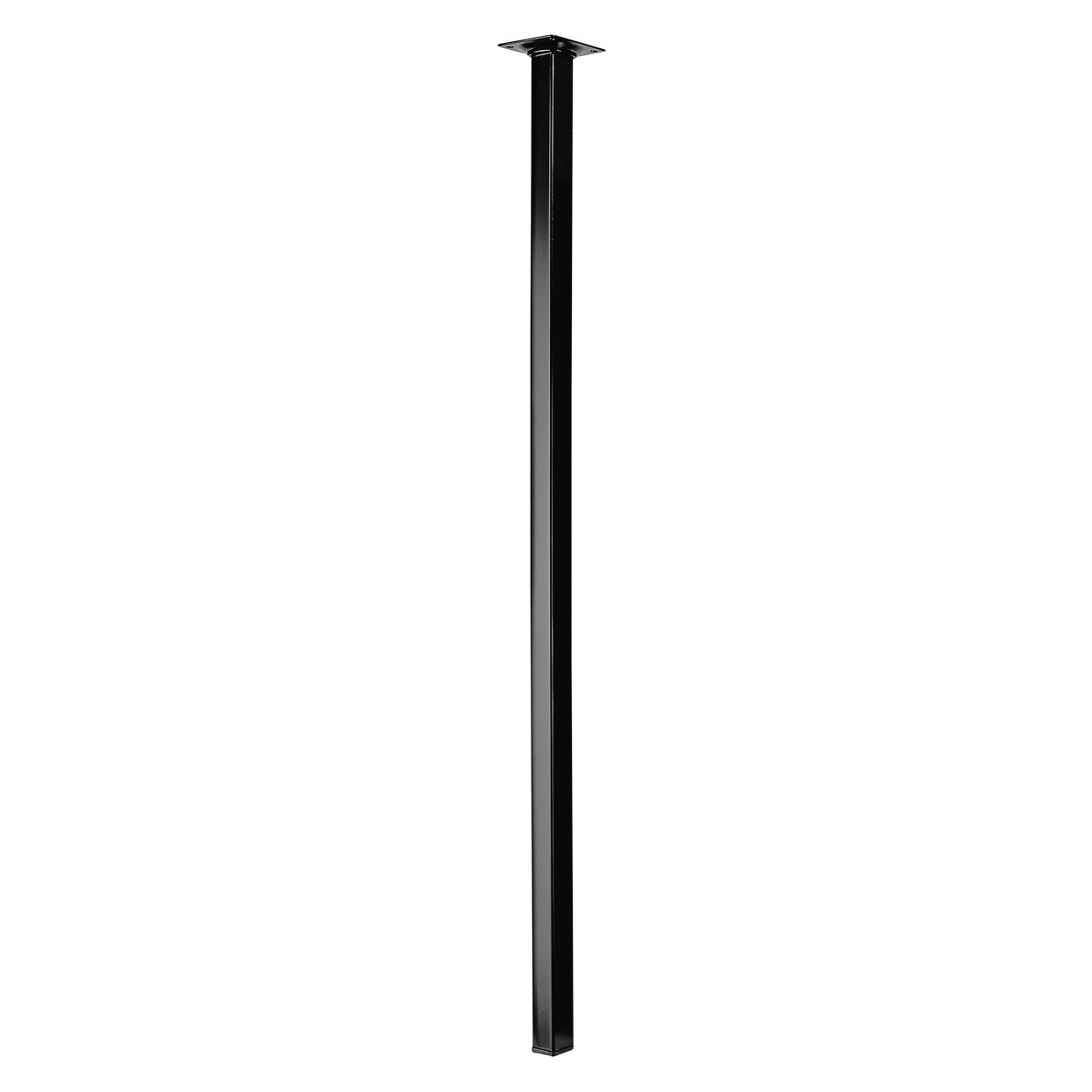 Gamba per mobili HETTICH in acciaio nero lucido Ø 2.5 x H 80 cm | Leroy ...