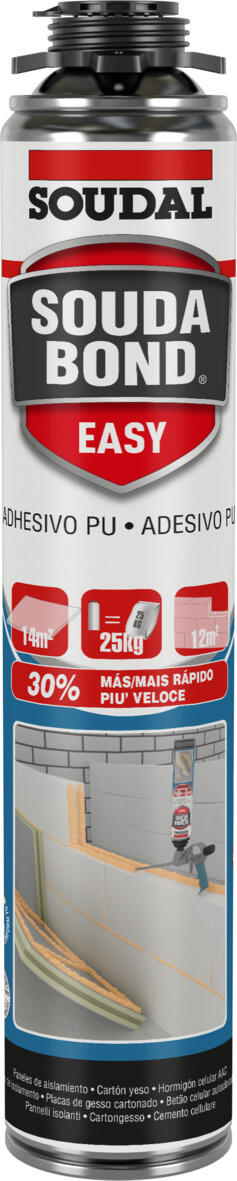 ESPUMA ADESIVA DE POLIURETANO EASY GUN 750ML | Obramat