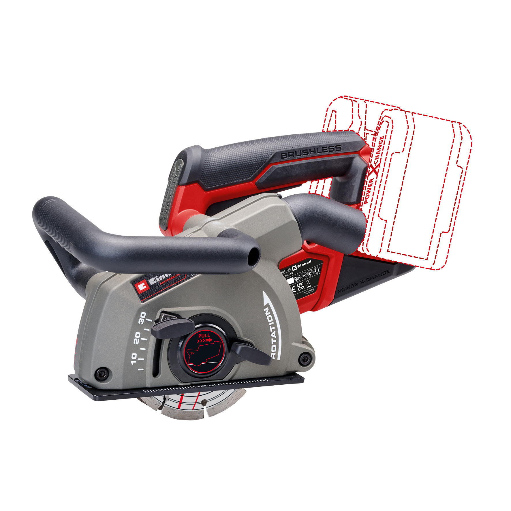 Rozadora EINHELL PROFESSIONAL TP-MA 36/30 - Sin batería - Compatible ...