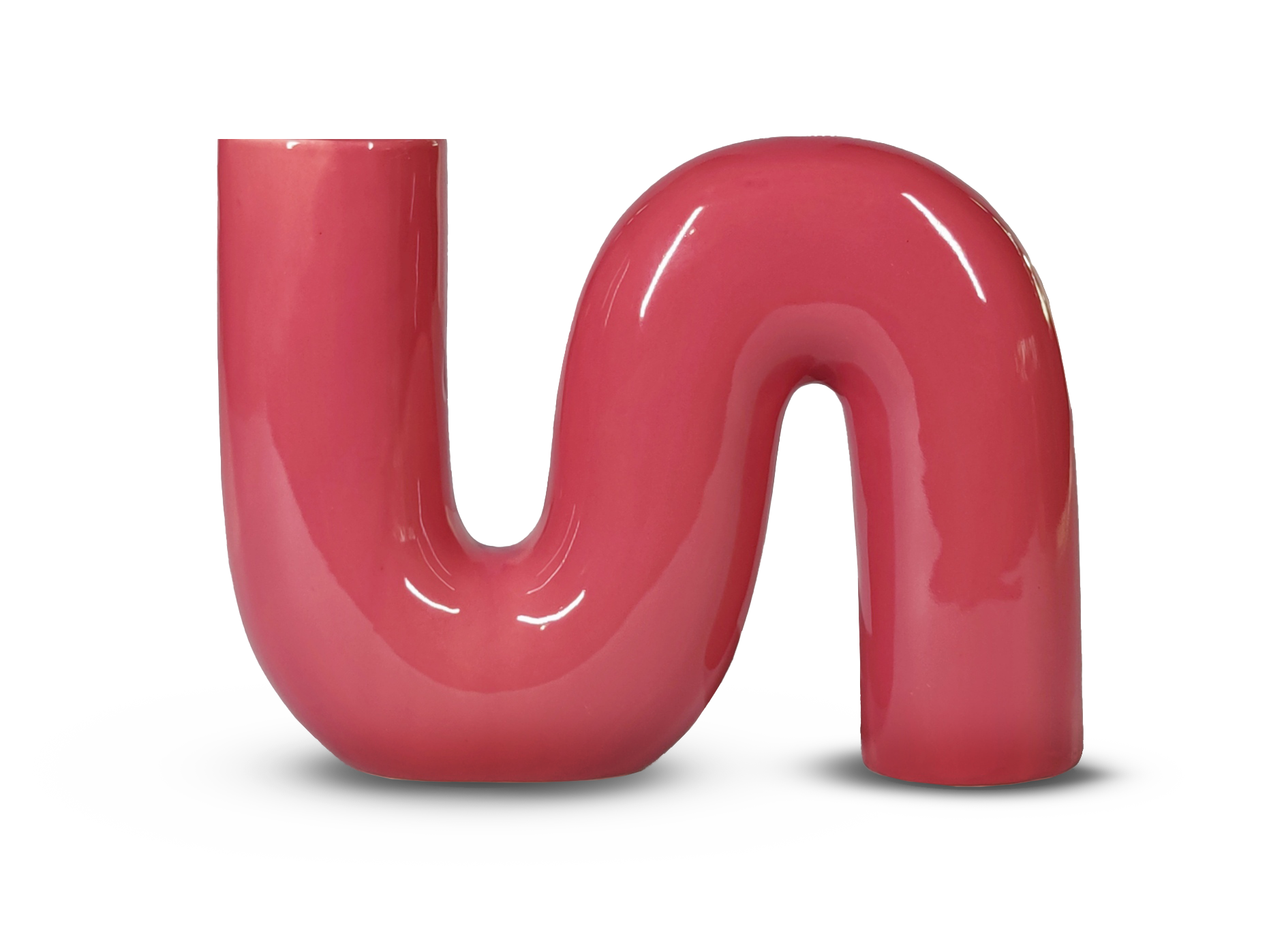 Vase décoratif céramique Pop s, rouge l.27 x H.21 cm, Diam.27 cm ...