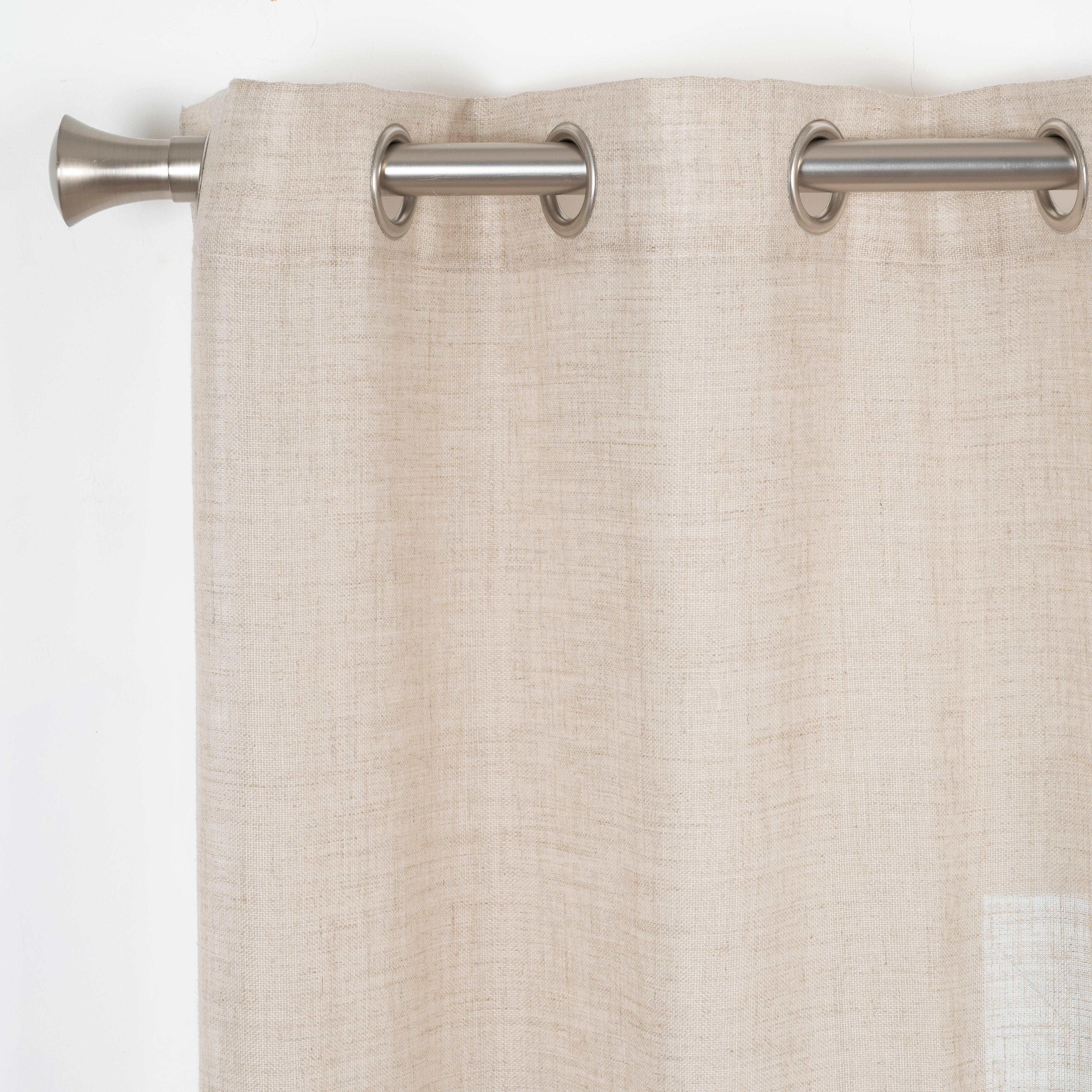 Visillo ollaos Zoe liso lino de 140x270cm | Leroy Merlin