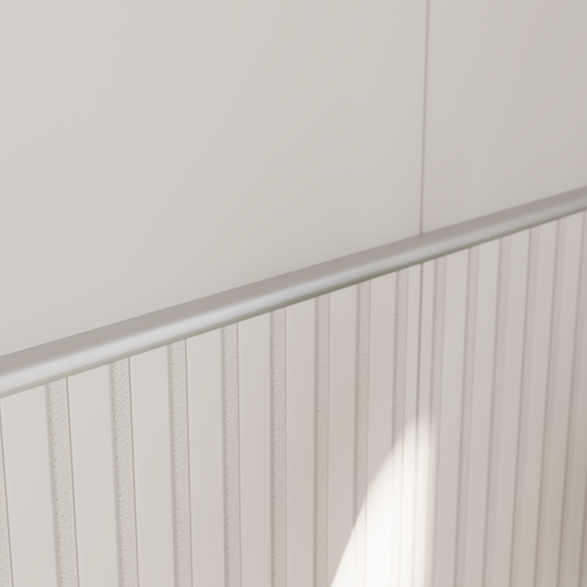 Quart-de-rond pliable mur et sol satiné aluminium, STANDERS, L.250 cm x ...