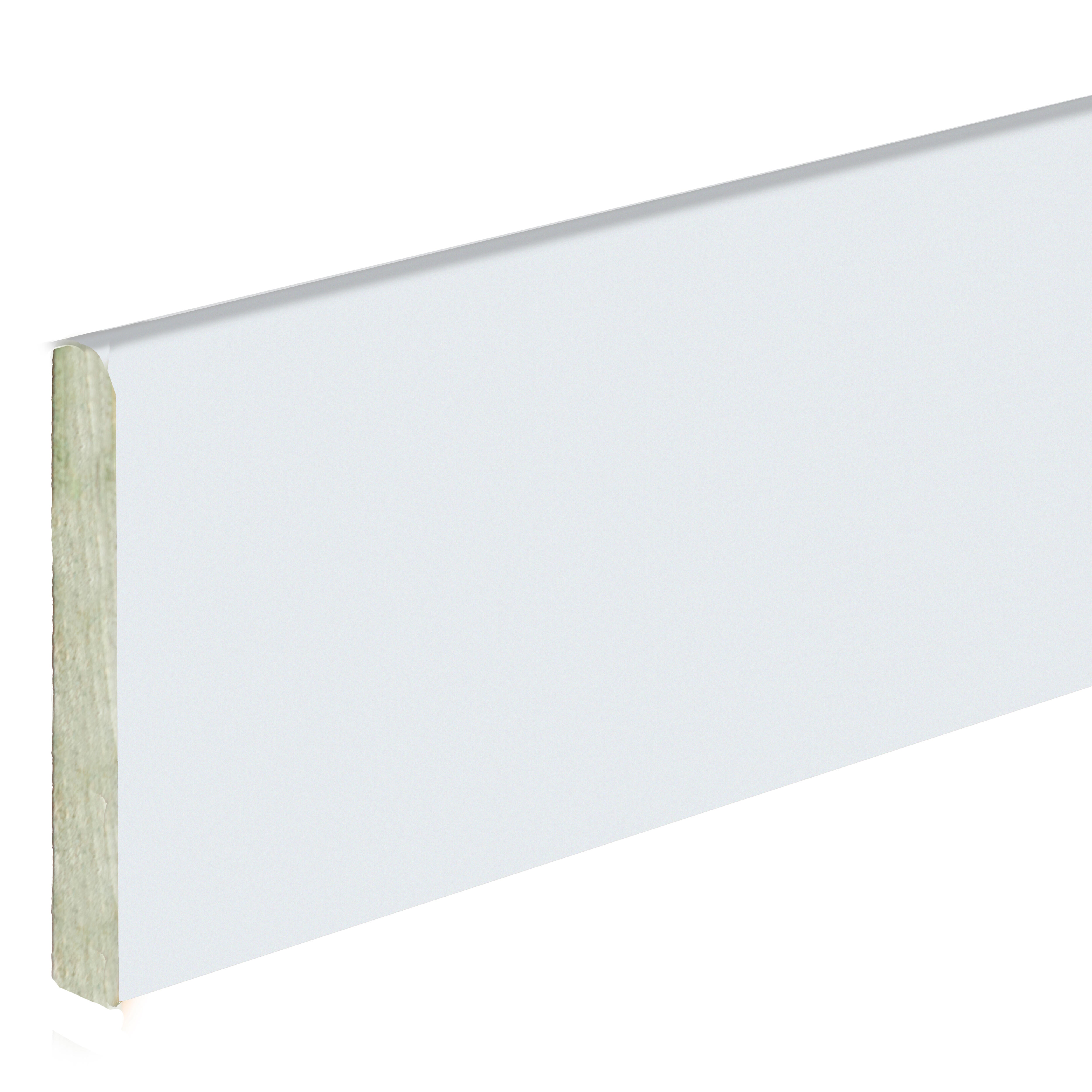RODAPÉ LACADO BRANCO DIRETO 225X12X1.2CM | Obramat