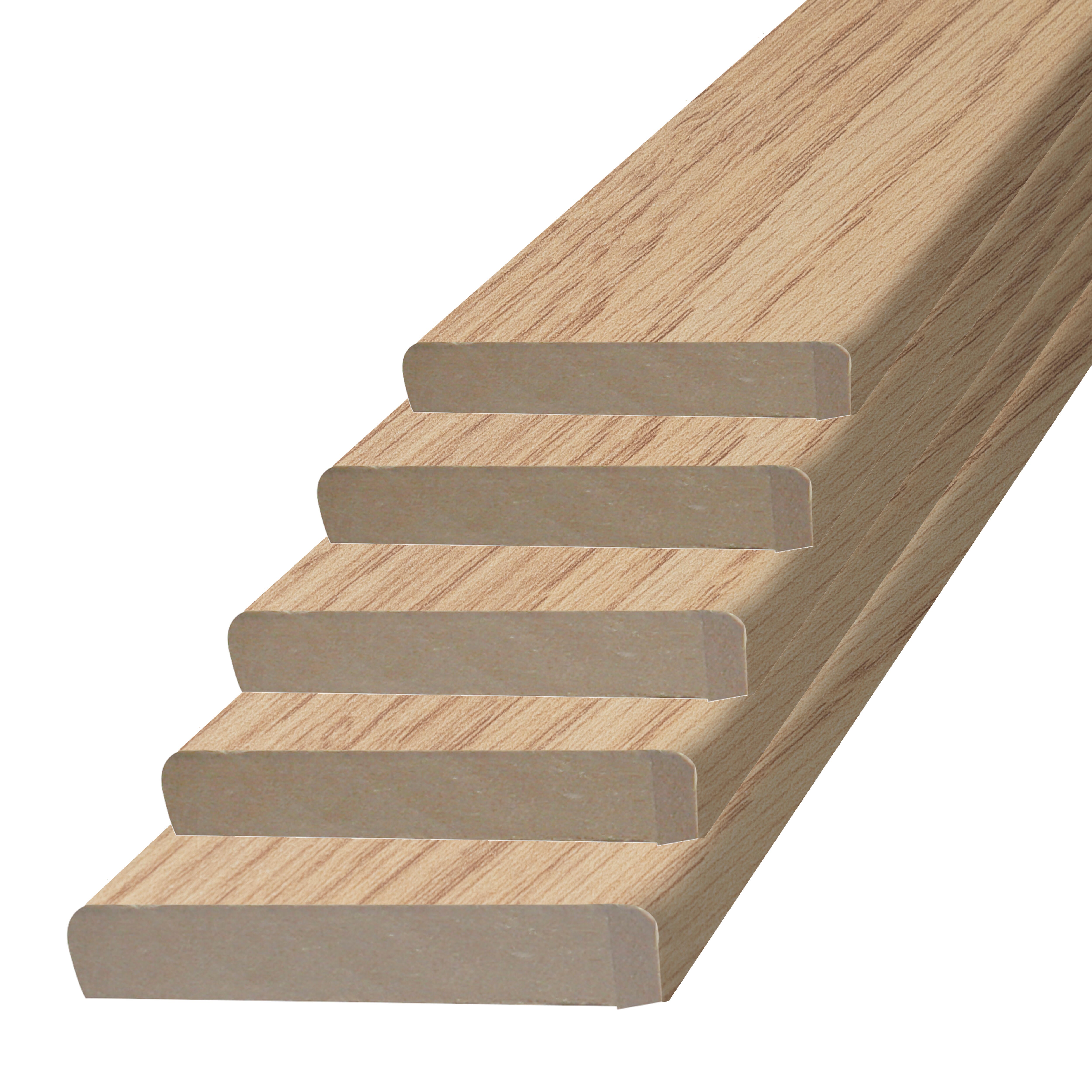 MOLDURAS CPL CARVALHO LISA 220X7X1.2CM KIT 5UN | Obramat