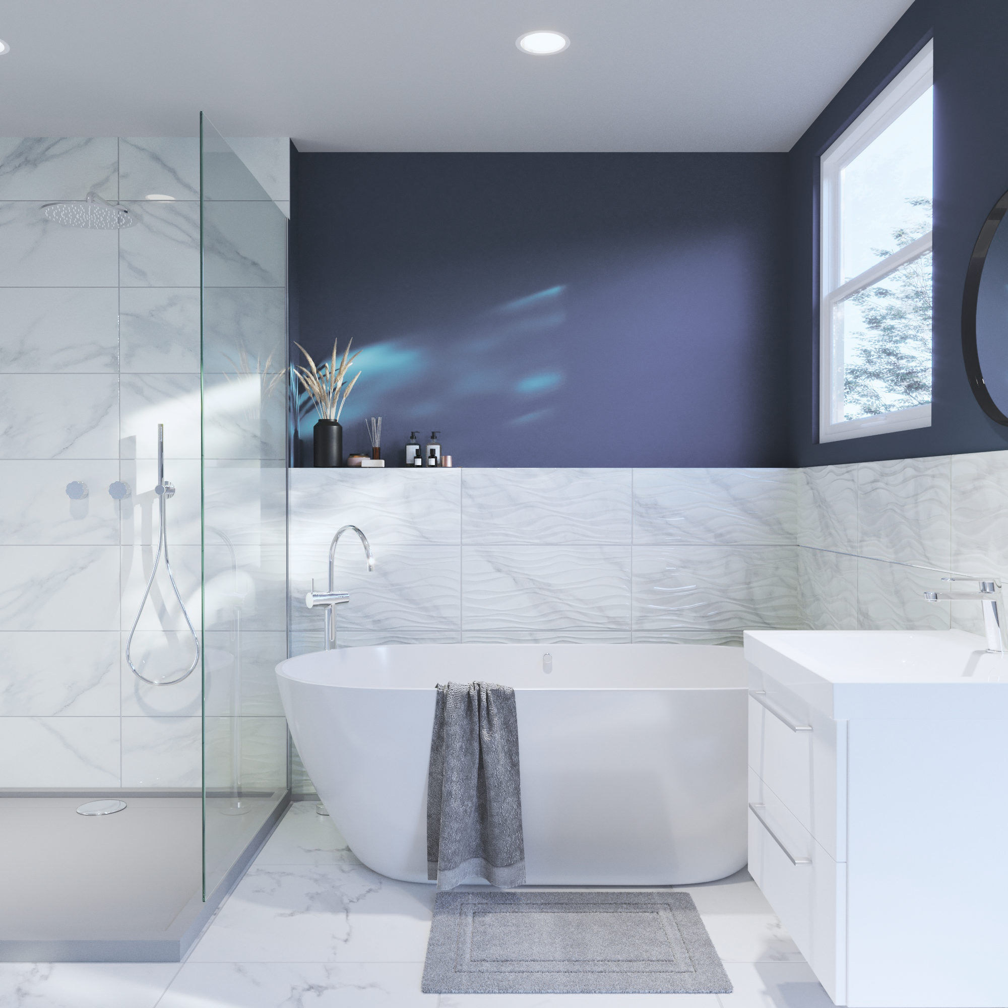Mueble de baño Remix blanco 75x46 cm (lavabo no incluido) | Leroy Merlin