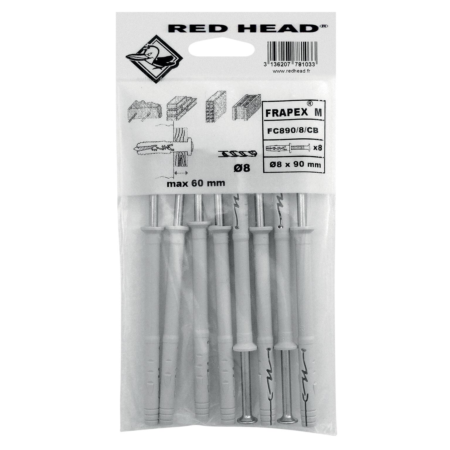 8 tacos para cualquier tipo de pared de de mm y mm de ø | Leroy Merlin