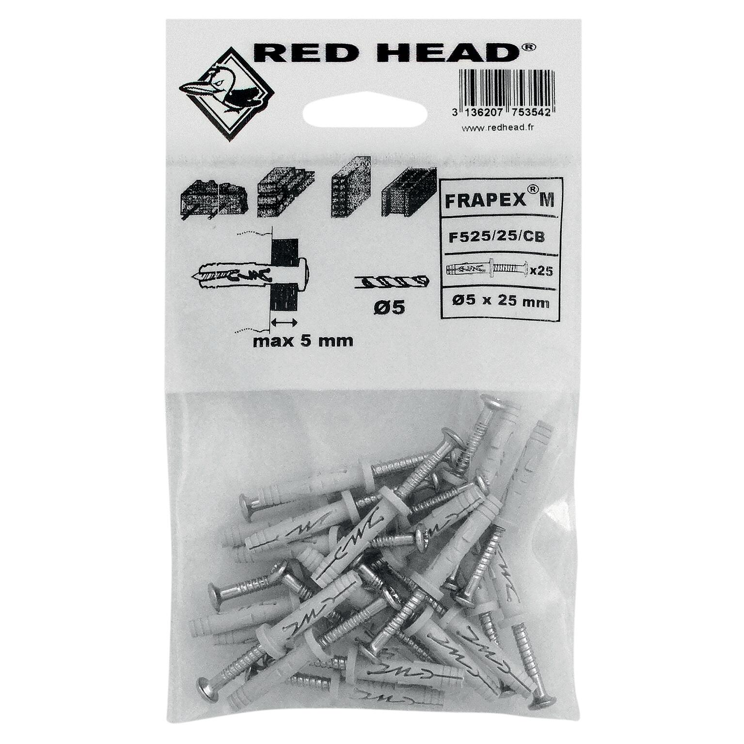 25 tacos para cualquier tipo de pared de de mm y mm de ø | Leroy Merlin