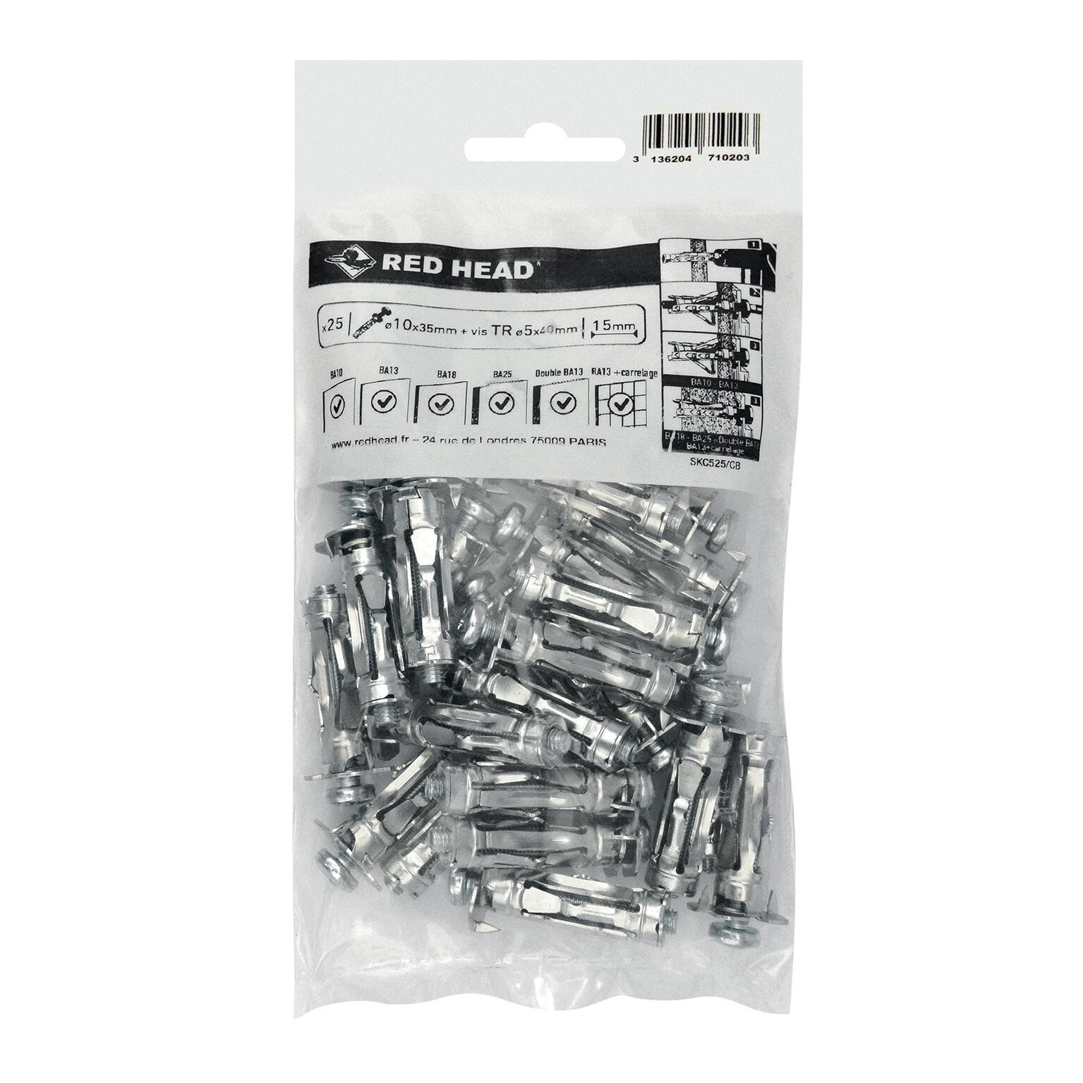 25 tacos para cualquier tipo de pared de de mm y mm de ø | Leroy Merlin