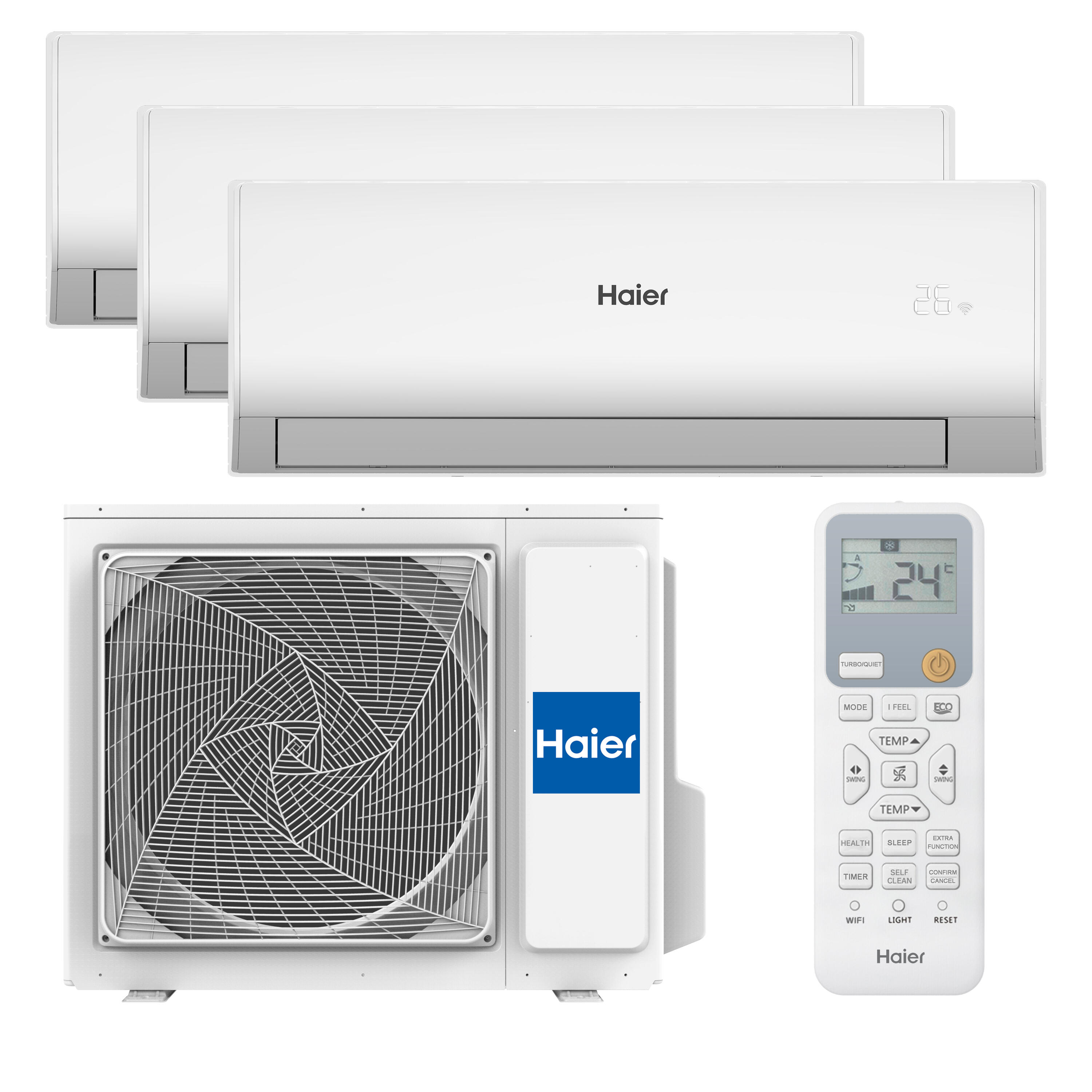 Aire acondicionado 3X1 HAIER Tide R 2x2000+3000 fg WIFI | Leroy Merlin