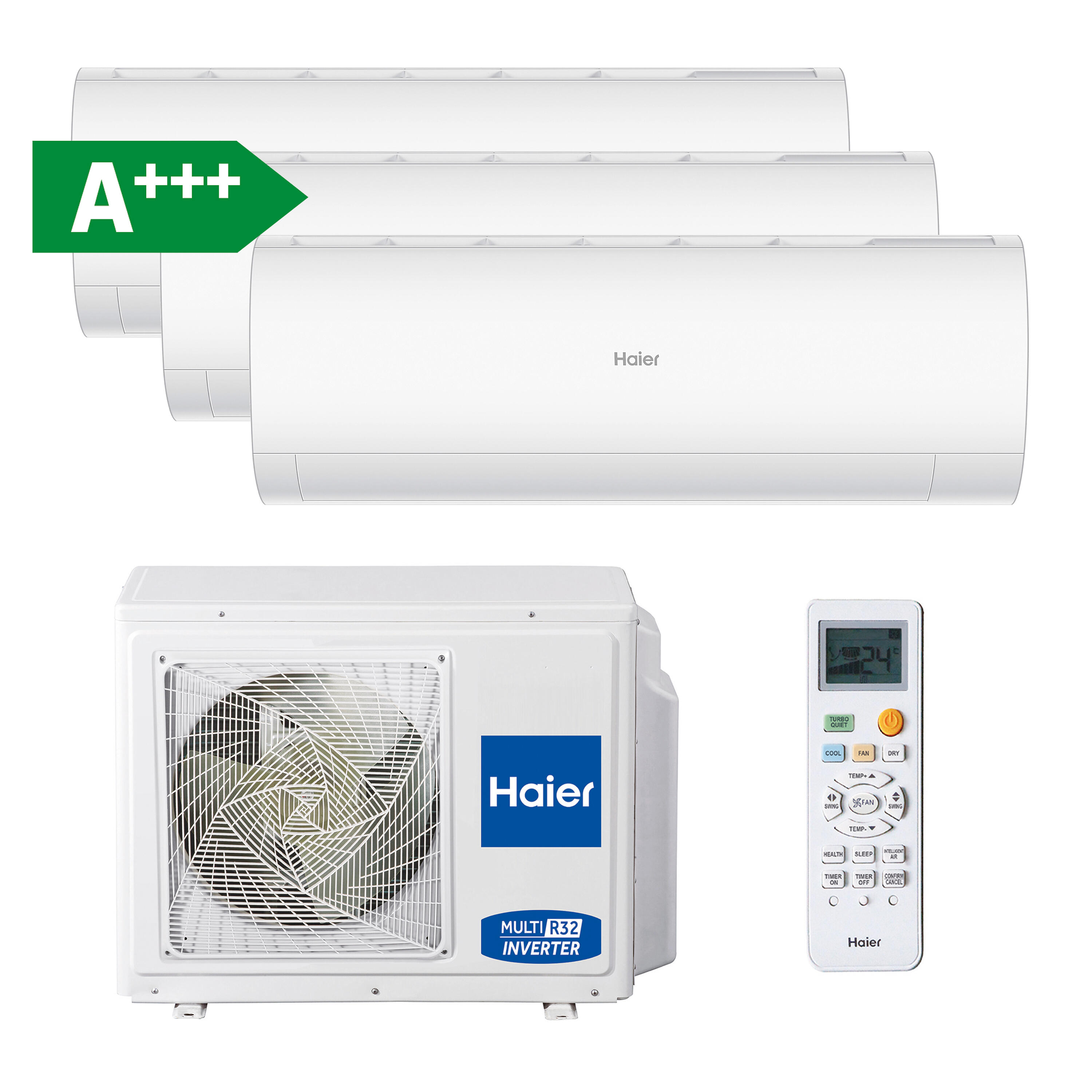 Aire acondicionado 3X1 HAIER Perla A+++ 2x2000+3000 fg WIFI | Leroy Merlin