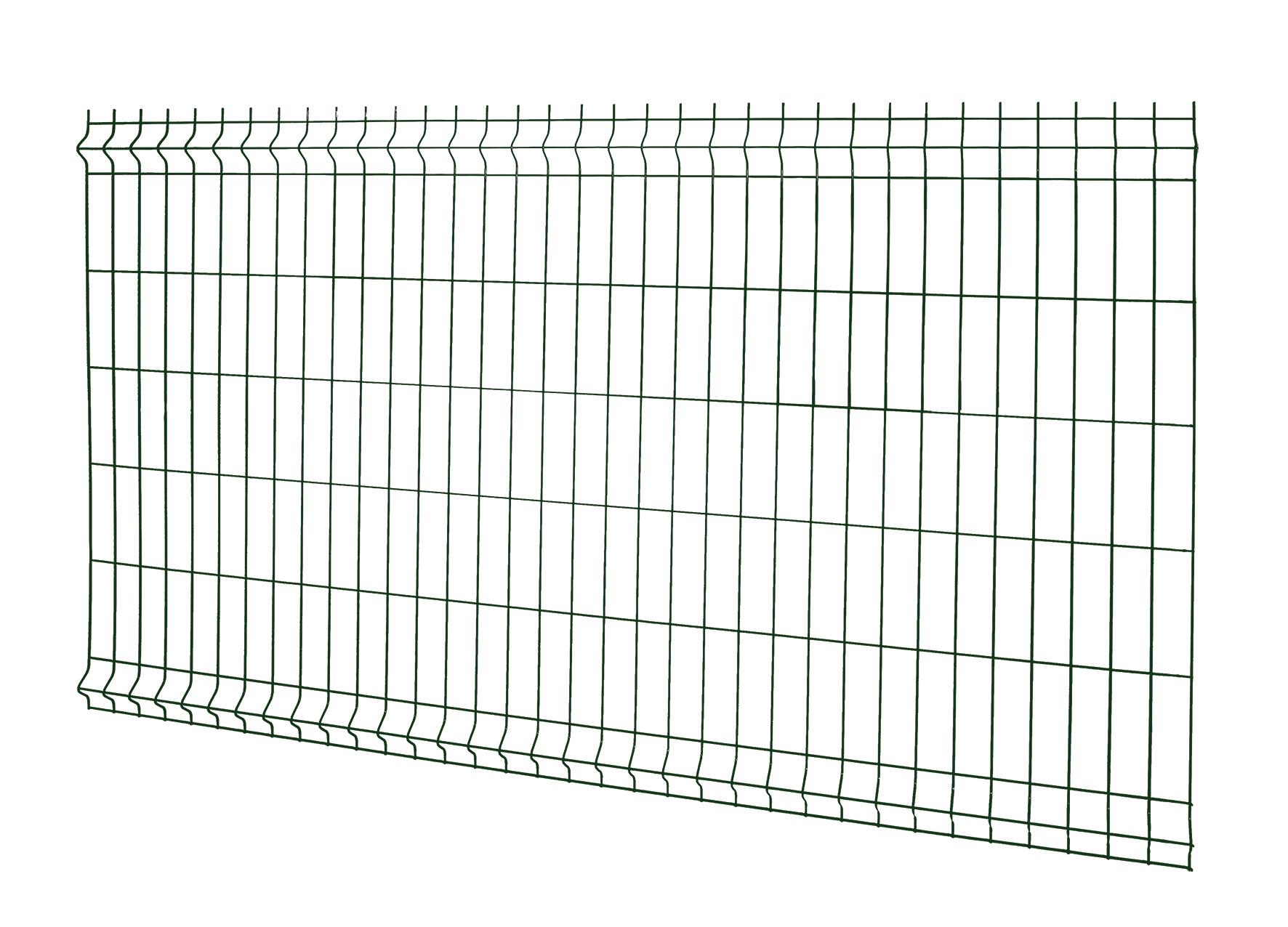 Pannello a rete rigida in acciaio verde L 2 x H 1 m, maglia L50x200 mm ...