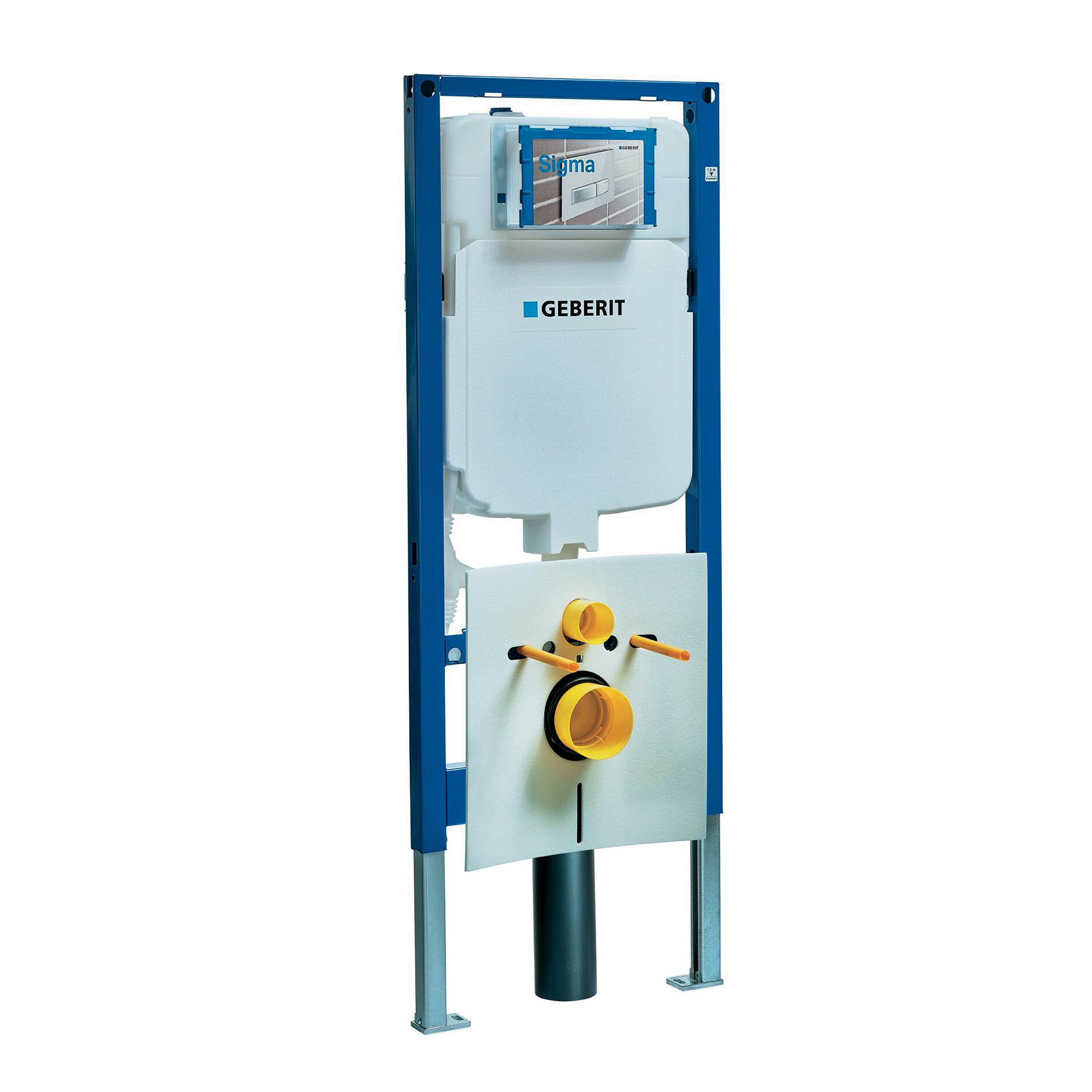 Cassetta wc a incasso GEBERIT Duofix pulsante doppio comando 9 L ...