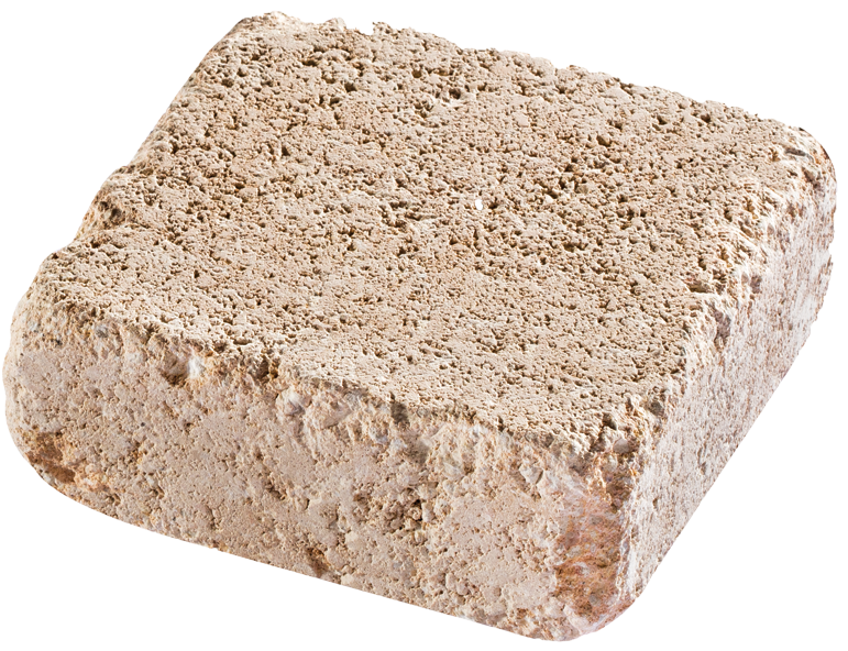 Pavé pavé médiéval béton orange, L.16 x l.16 cm x Ep.60 mm | Leroy Merlin