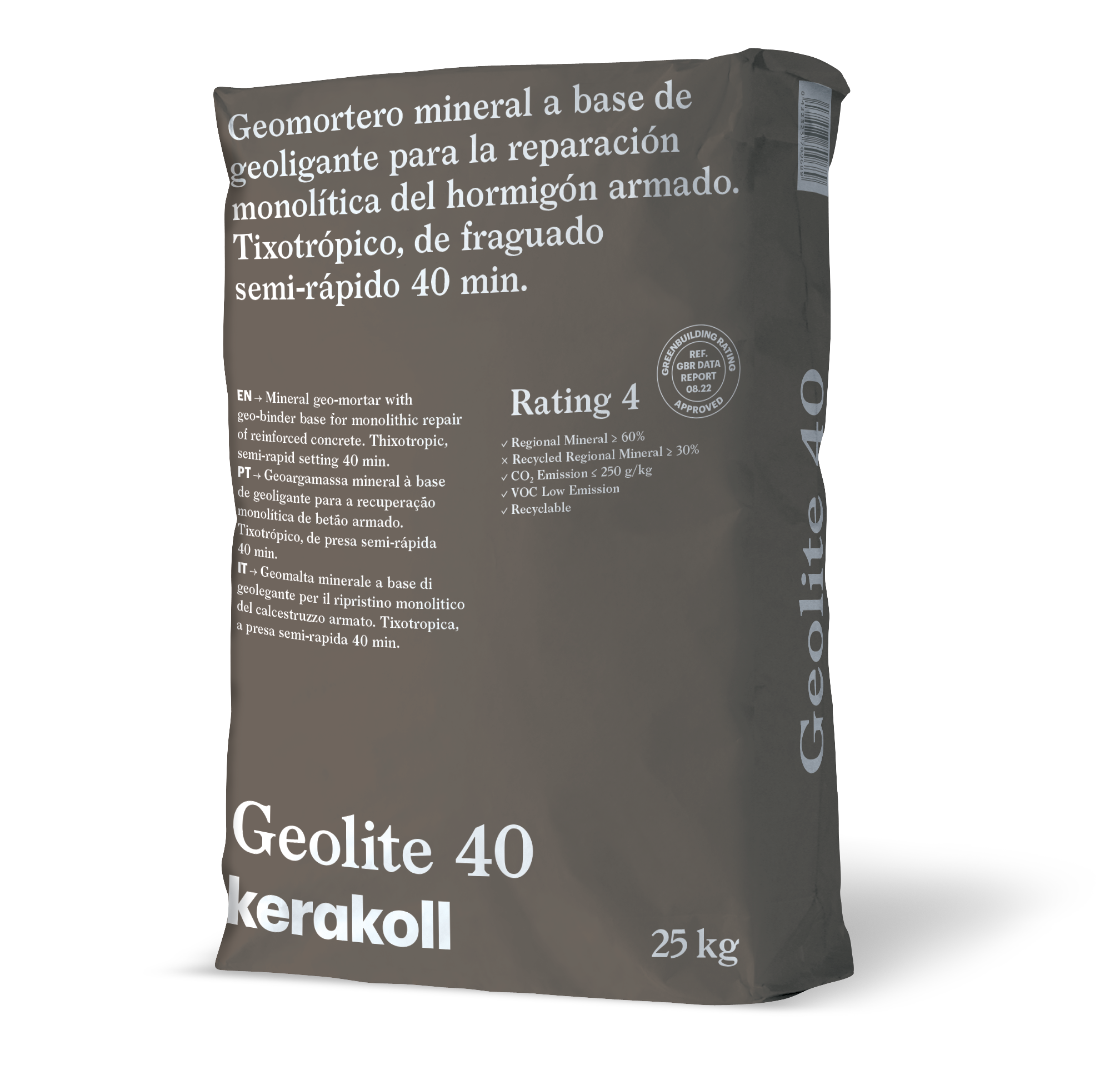 Mortero de reparación geolite 40 KERAKOLL 25 kg gris | Leroy Merlin
