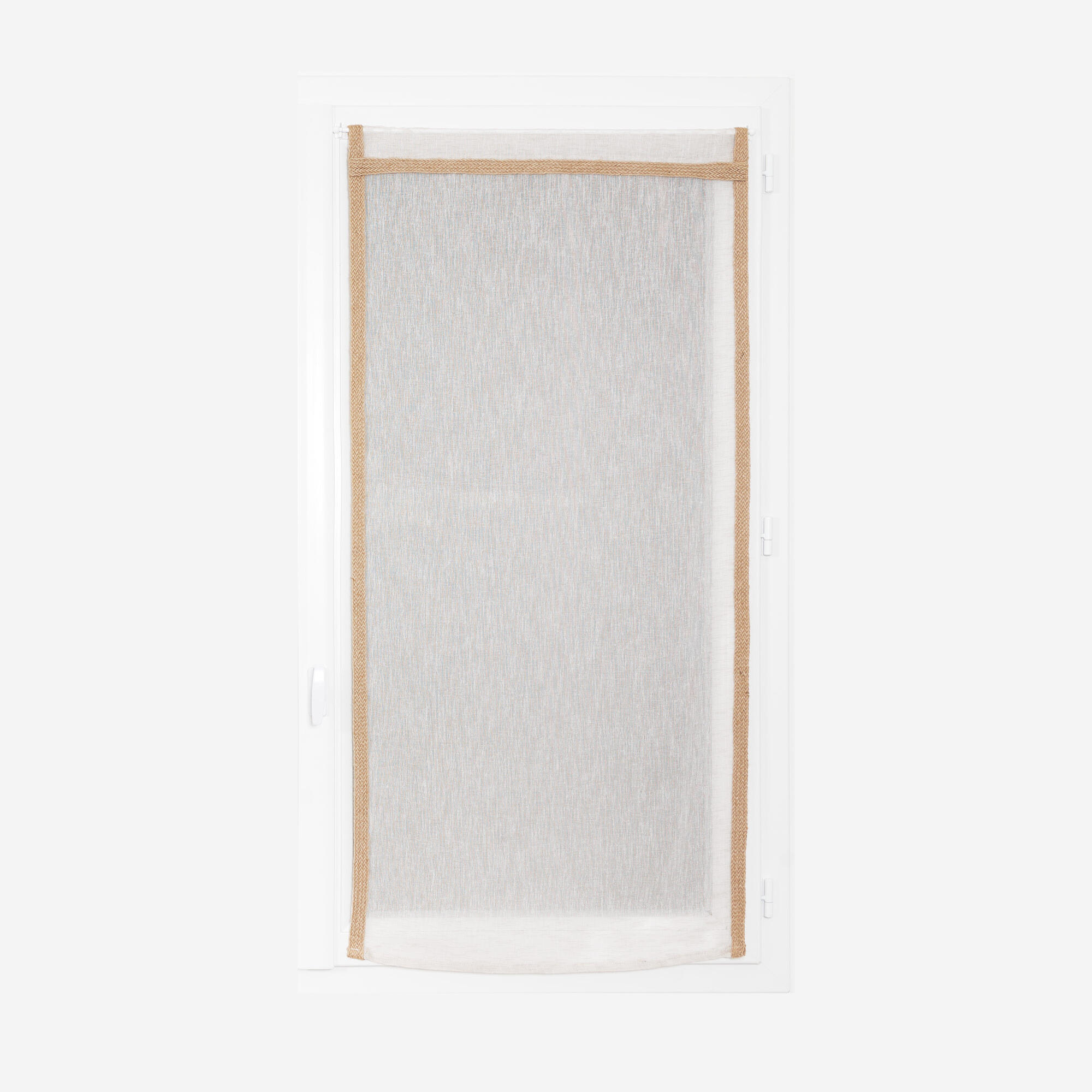 Vitrage semi-transparent, Zephyr, blanc H.200 x l.90 cm | Leroy Merlin