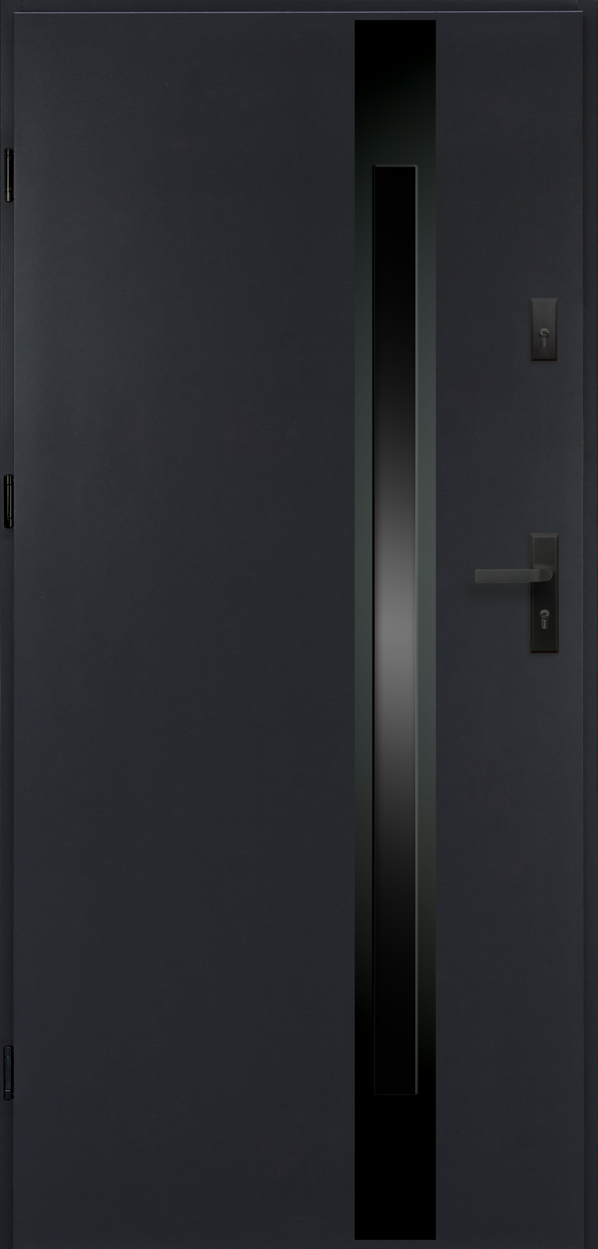 Drzwi stalowe zewnętrzne wejściowe Adriana 68 V3 antracytowe 80 lewe ...