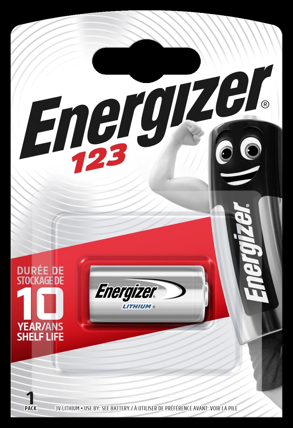 PILHA DE LÍTIO CR123 ENERGIZER | Obramat