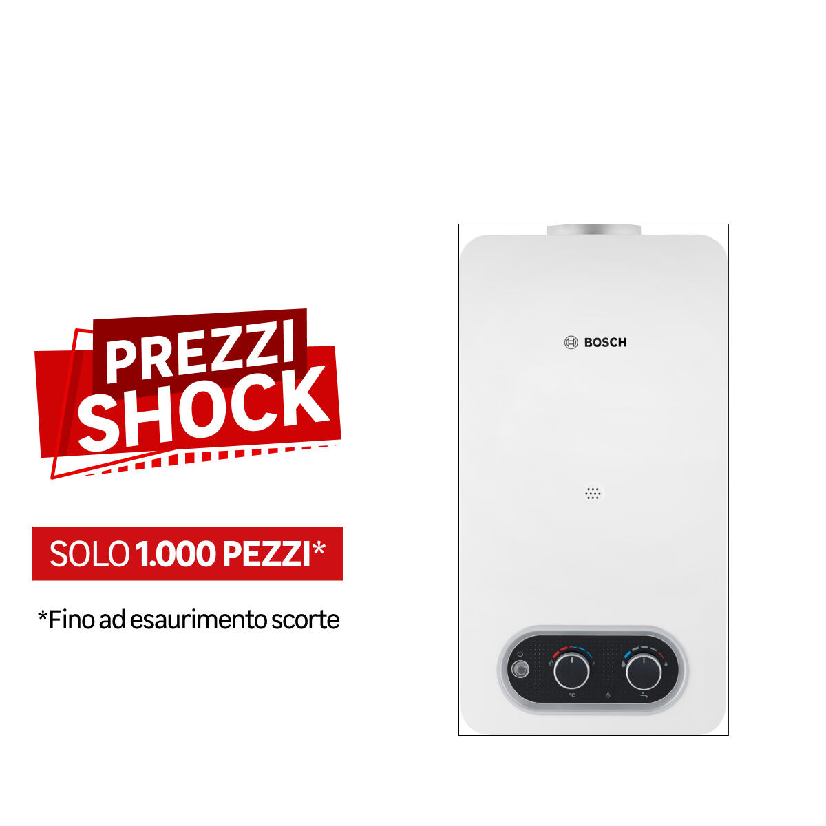 Scaldabagno a gas metano BOSCH Therm 4000 10 23 10 l/min | Leroy Merlin