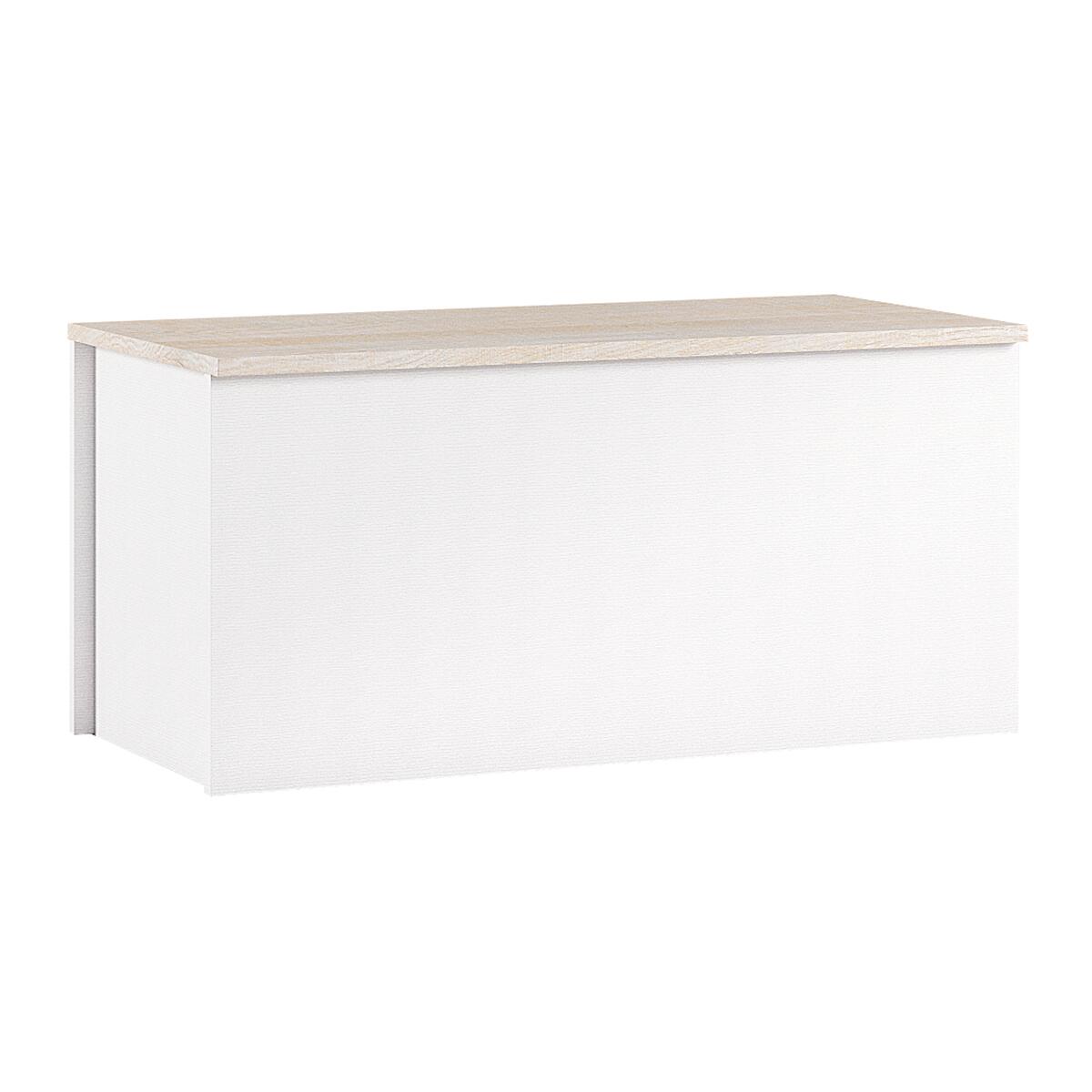 Baule panchina TERRANEO Bi-Box in truciolare legno/bianco L 90 x H 45 x ...