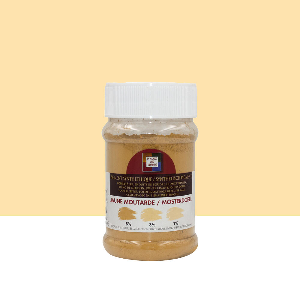 Pigment poudre , LA MALLE AUX COULEURS jaune moutarde 0.25 Litre ...