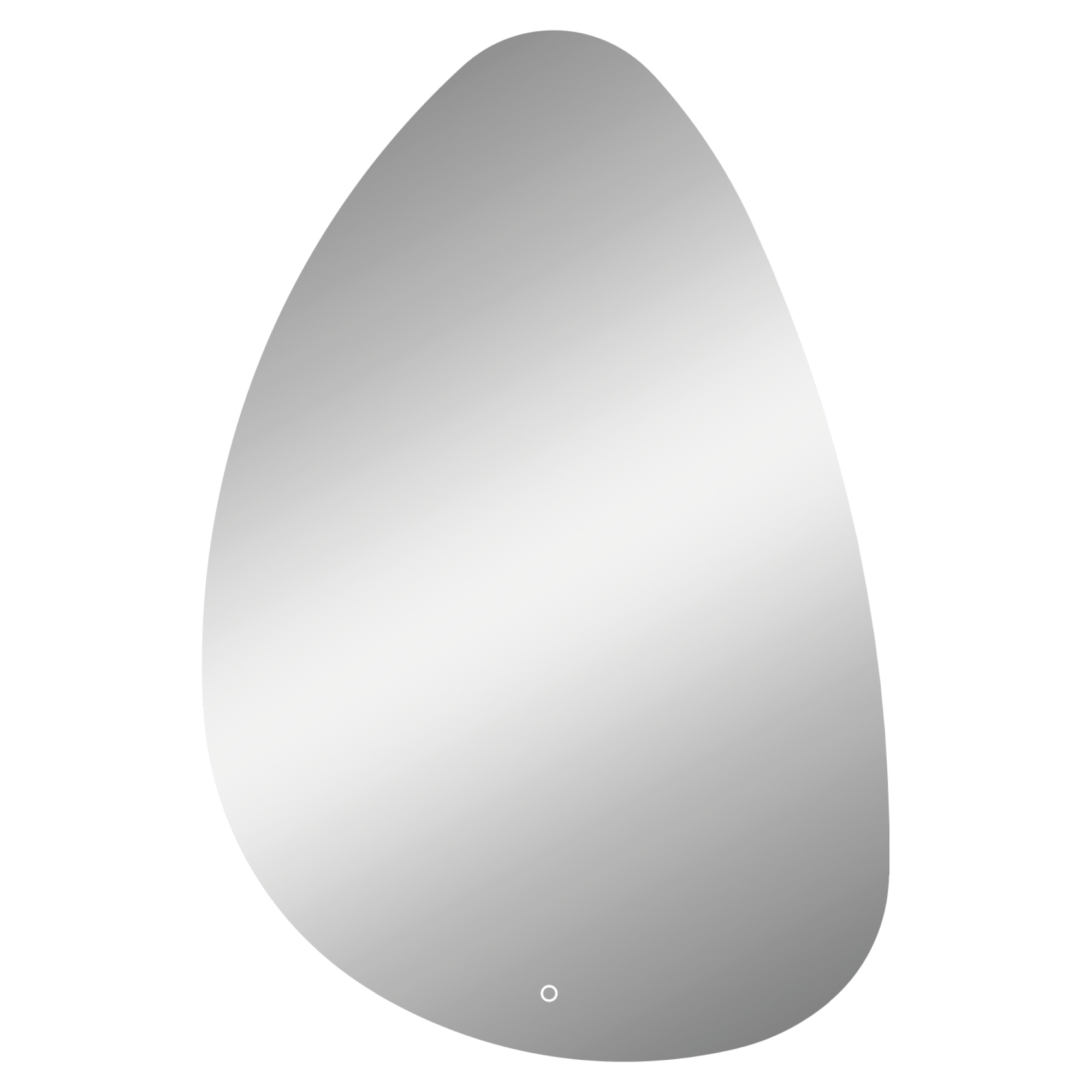 Miroir lumineux antibué irrégulier variation de couleur l.120 x H.80 cm ...