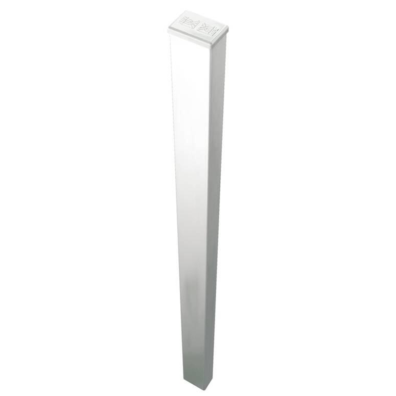 Poste para valla de acero blanco de 250 cm | Leroy Merlin