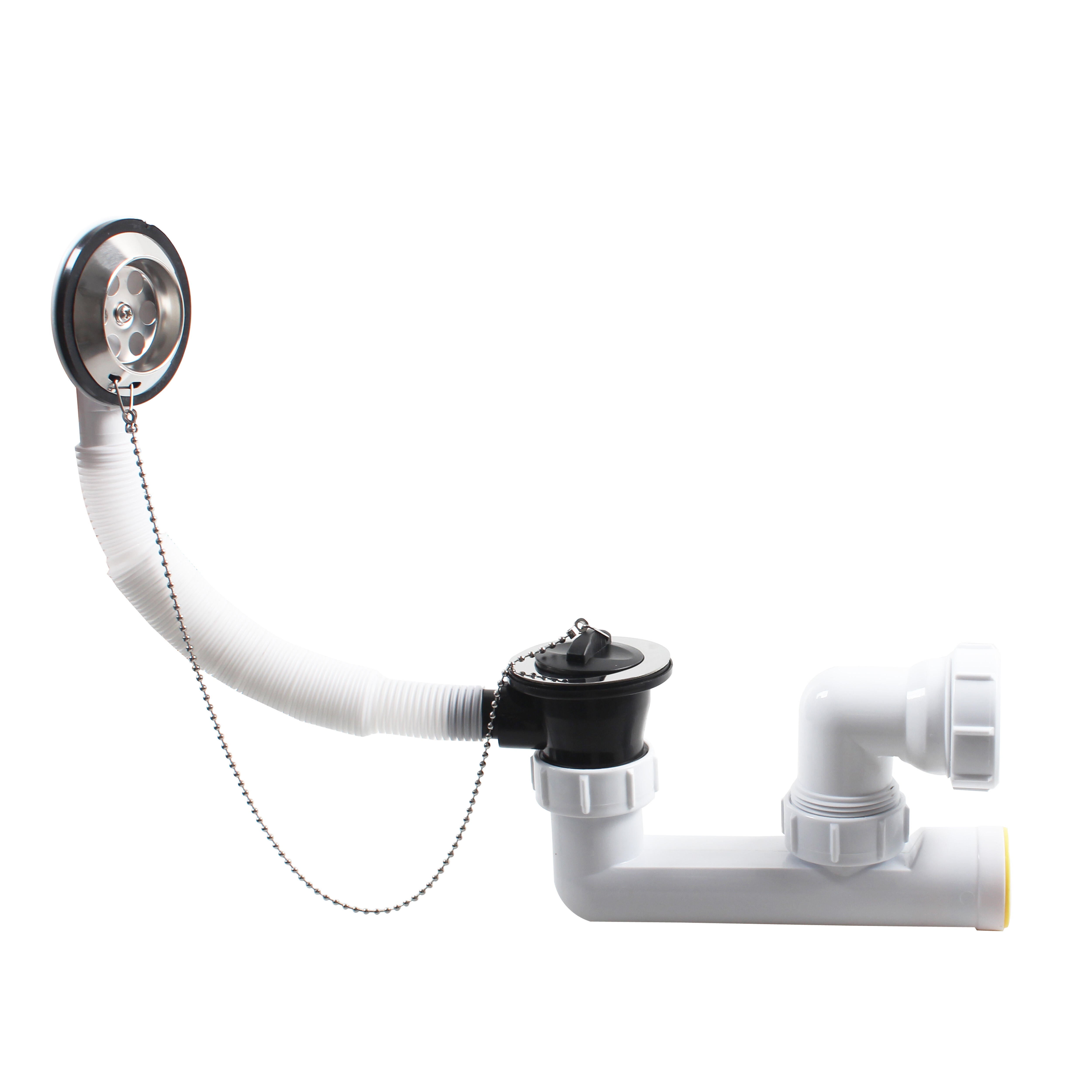 Desagüe para bañera EQUATION con sifón y tapón con cadena D40mm | Leroy ...