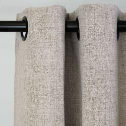 Cortina ollaos térmica opaca Mars poliéster liso beige de 130x250cm ...