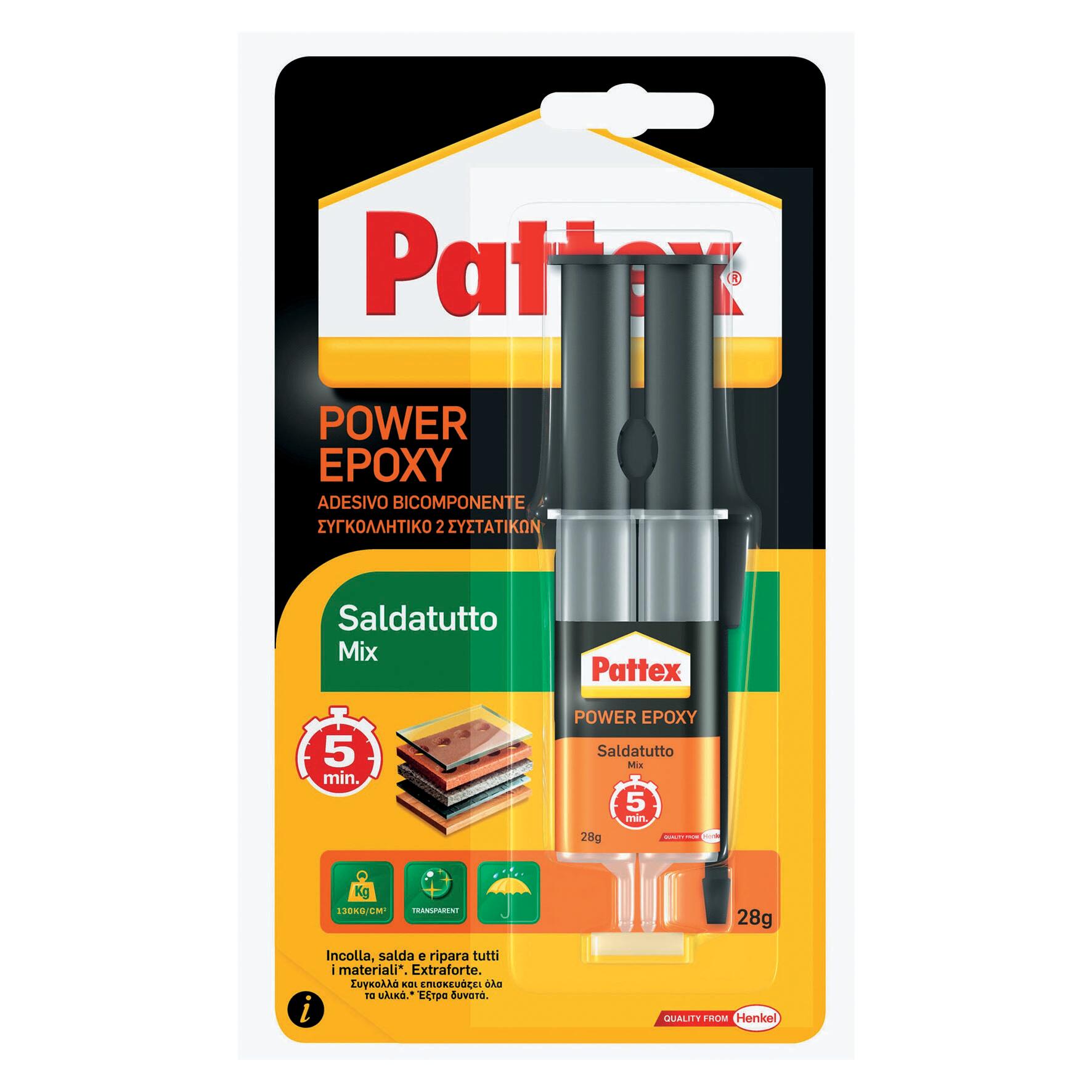 Colla PATTEX Power Epoxy Saldatutto mix 5 min. | Leroy Merlin