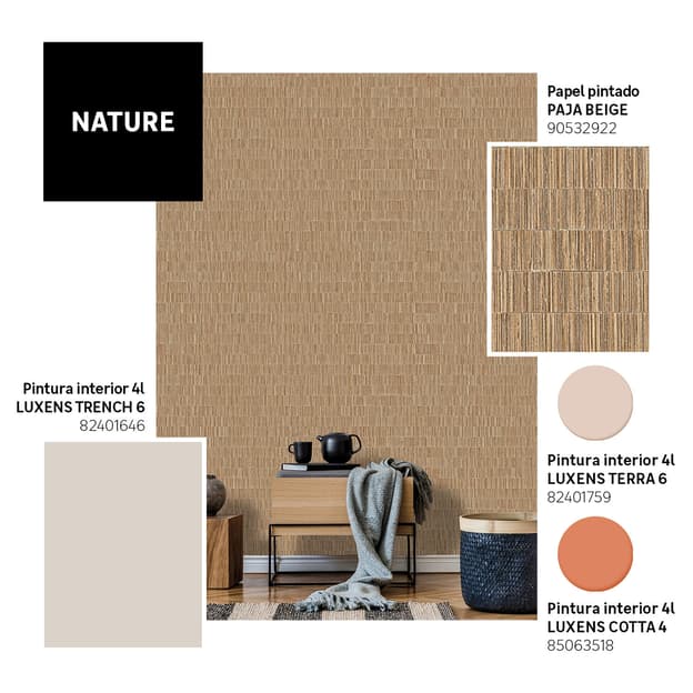 Pintura de interior salones y habitaciones LUXENS color cotta 4 mate 4L ...