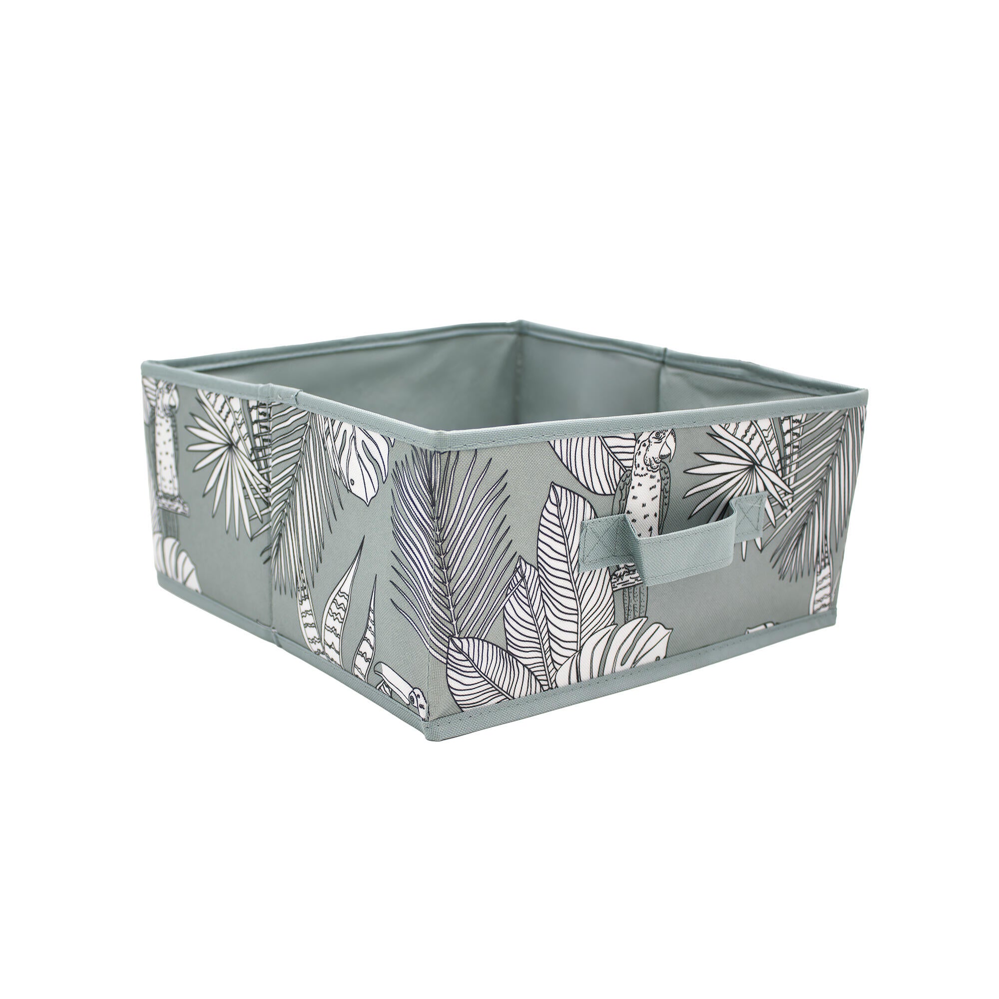 Panier kub vert / blanc l.31 x P.31 x H.15 cm BOX & BEYOND | Leroy Merlin