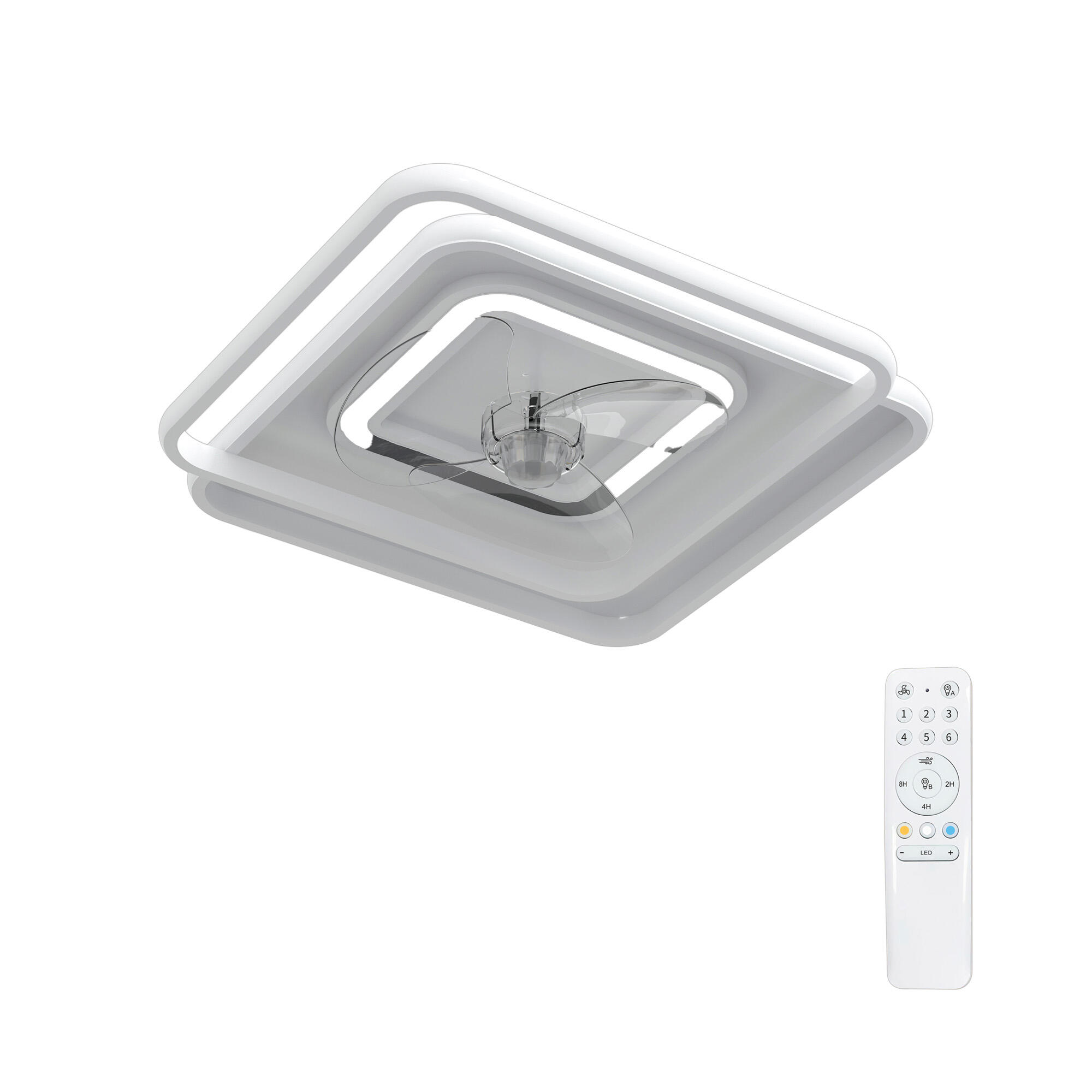 Ventilador de techo con luz sin aspas silencioso DC Arte Confort Altea ...