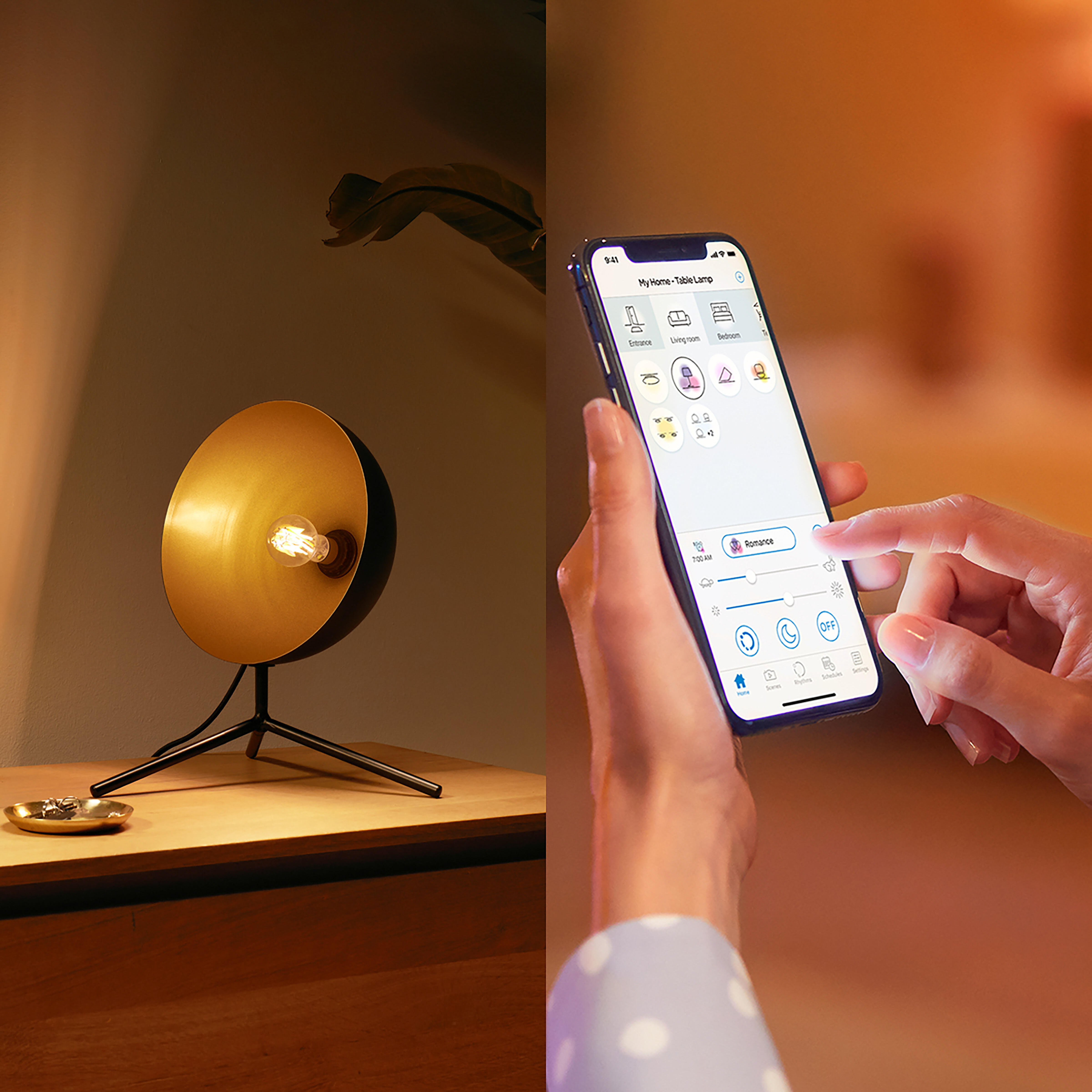 Bombilla inteligente LED E27 clase A (mayor ahorro energético) forma estándar 903 lúmenes 4.3W ...