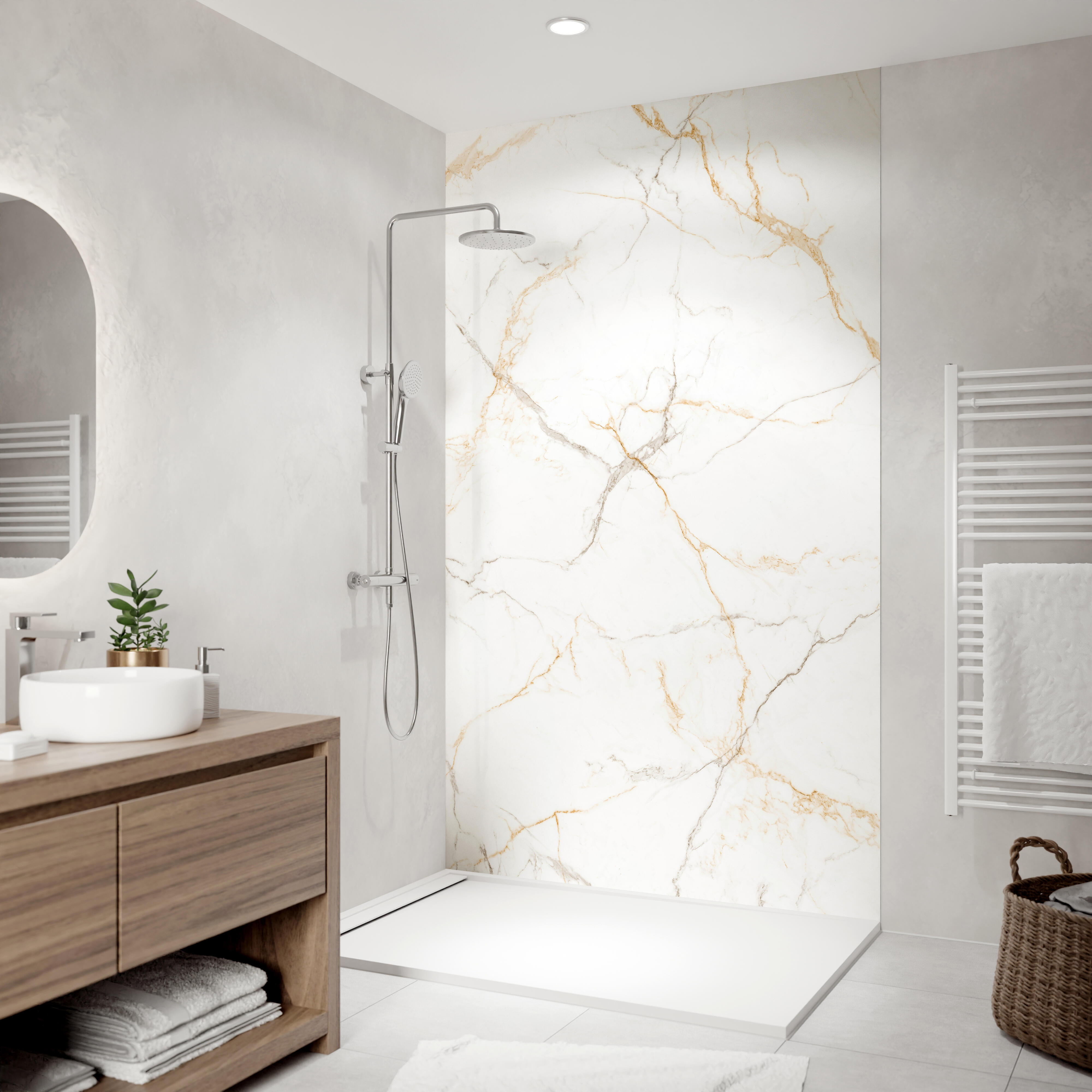 Panneau mural MASSA finition brilliante L.150 cm x H.255 cm | Leroy Merlin