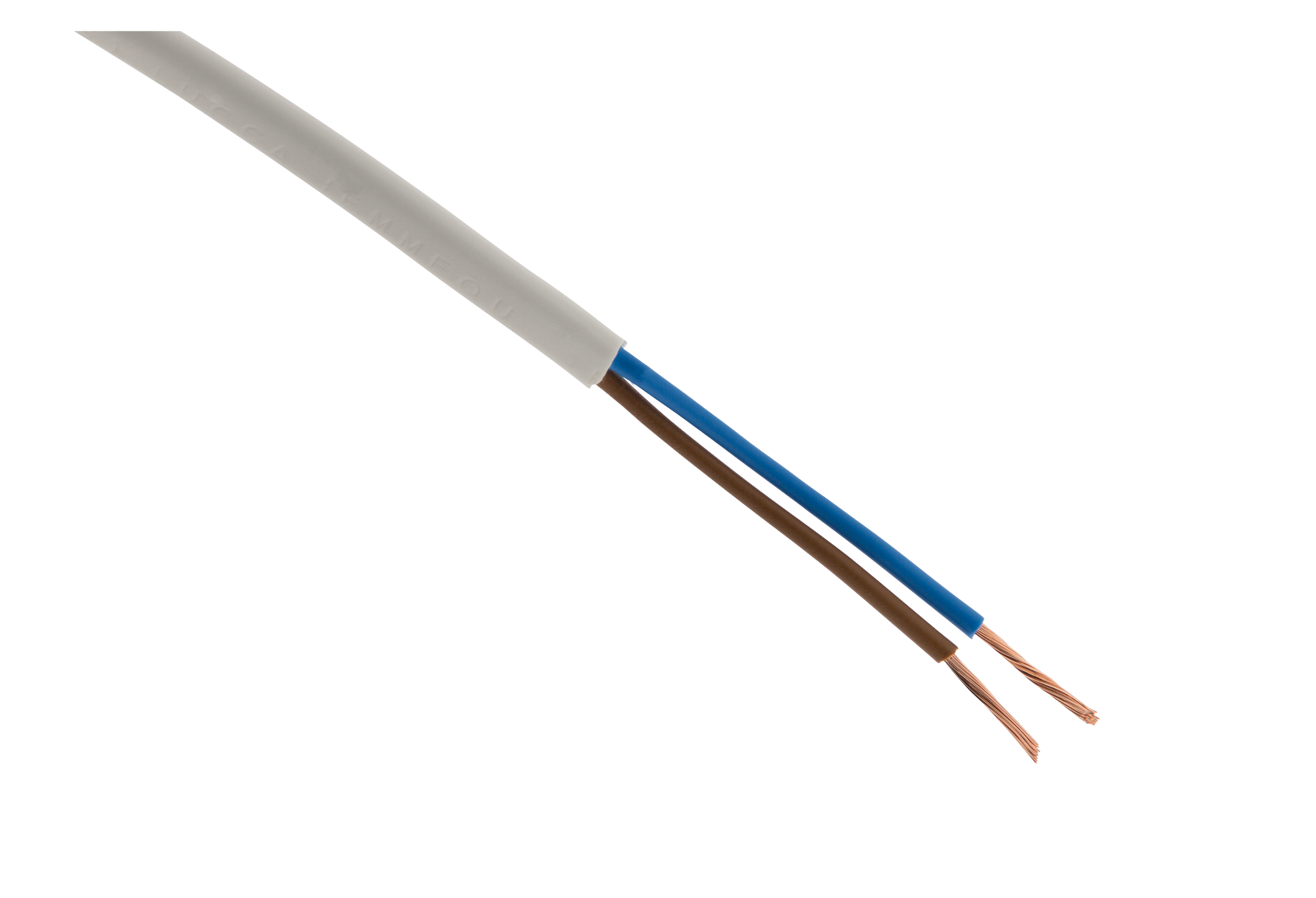 W-H03VVH2-F 2X0,75 BLANC 10M FILM | Leroy Merlin