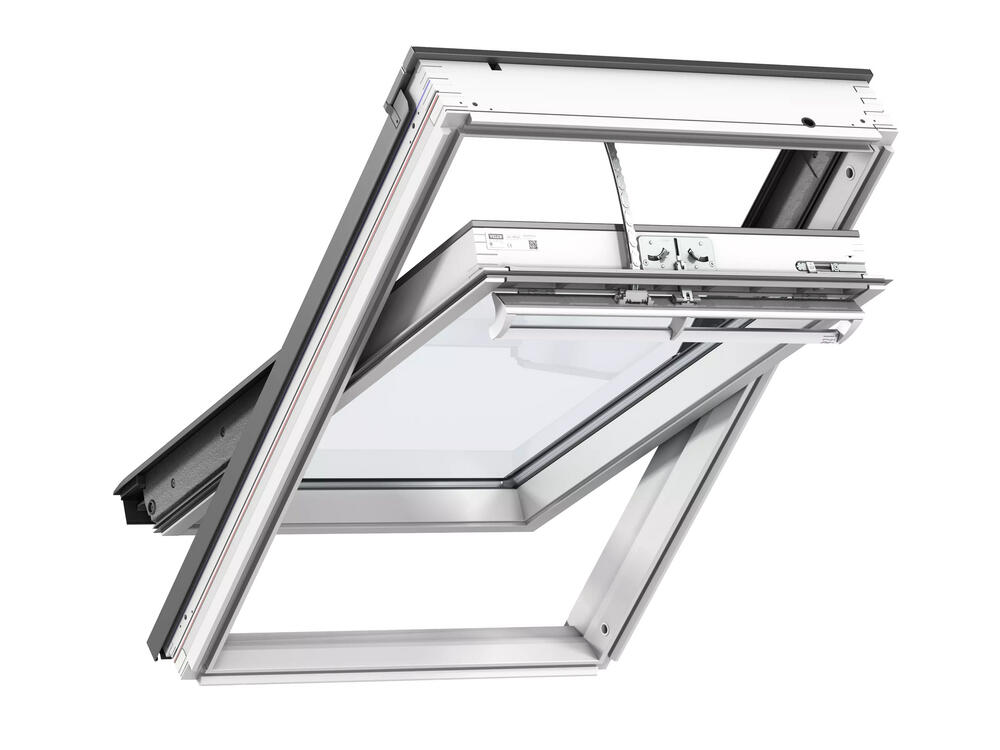 VELUX 114 x 118 Confort solaire WhiteFinish bois blanc GGL SK06 | Leroy ...