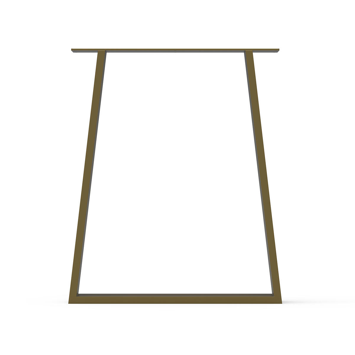 Gamba per mobili STEELMI TRAPEZIO in acciaio verniciato bronzo opaco L ...