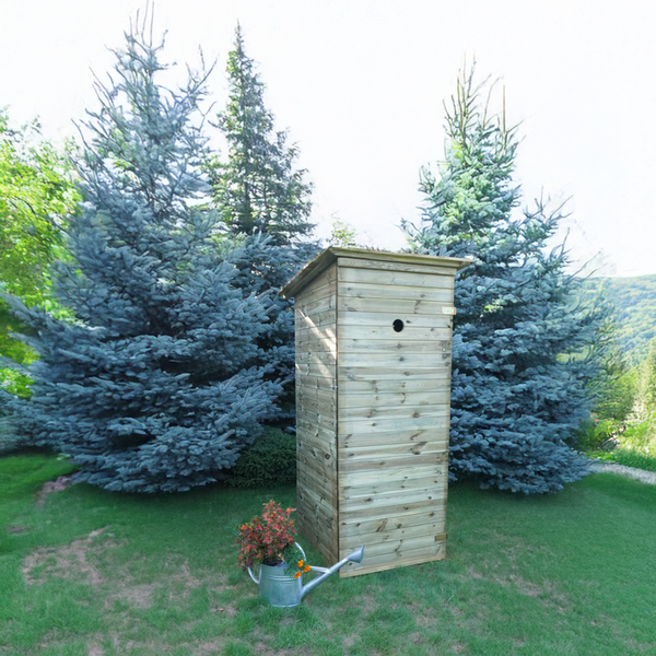 Toaleta WC drewniana 80x90 cm wychodek Sobex - Leroy Merlin
