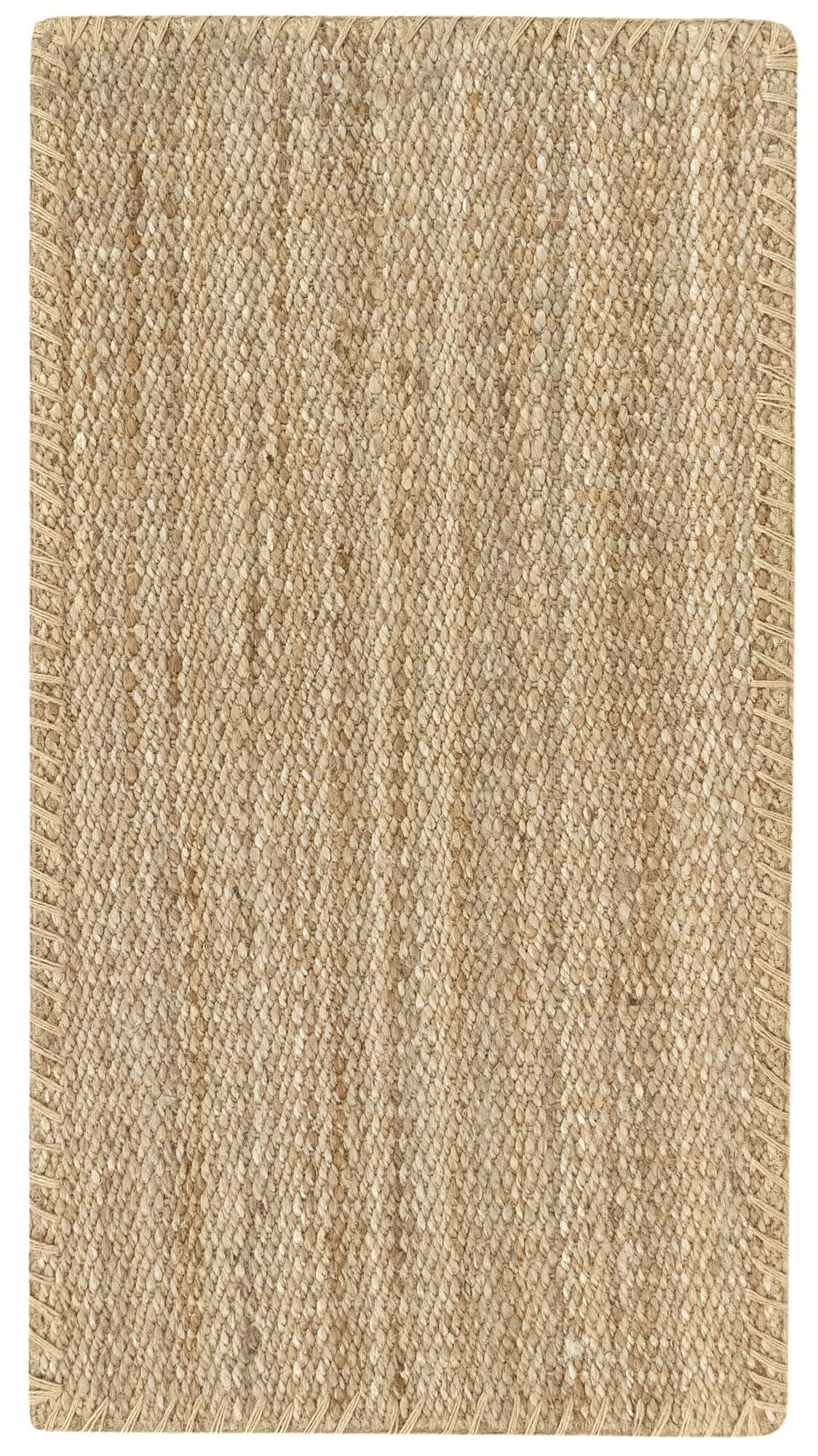Alfombra pie de cama yute Granada 60x110cm tejido plano natural | Leroy ...