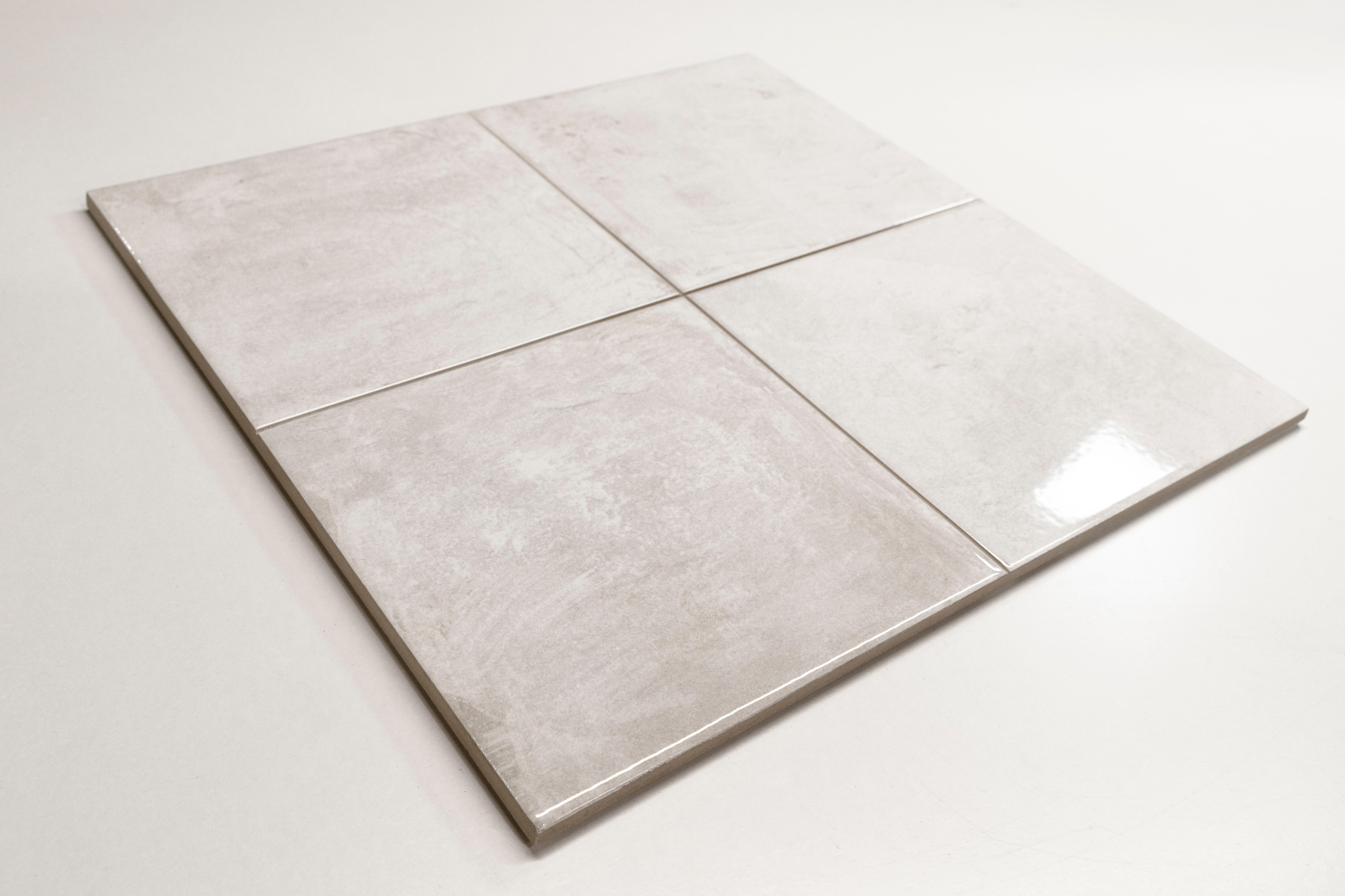 Suelo/Azulejo piscina porcelánico Zellige efecto zellige perla 33x33 cm ...